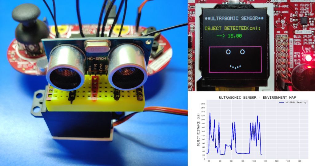 Reading Ultrasonic Sensor (HC-SR04) Data on a 128×128 LCD and ...