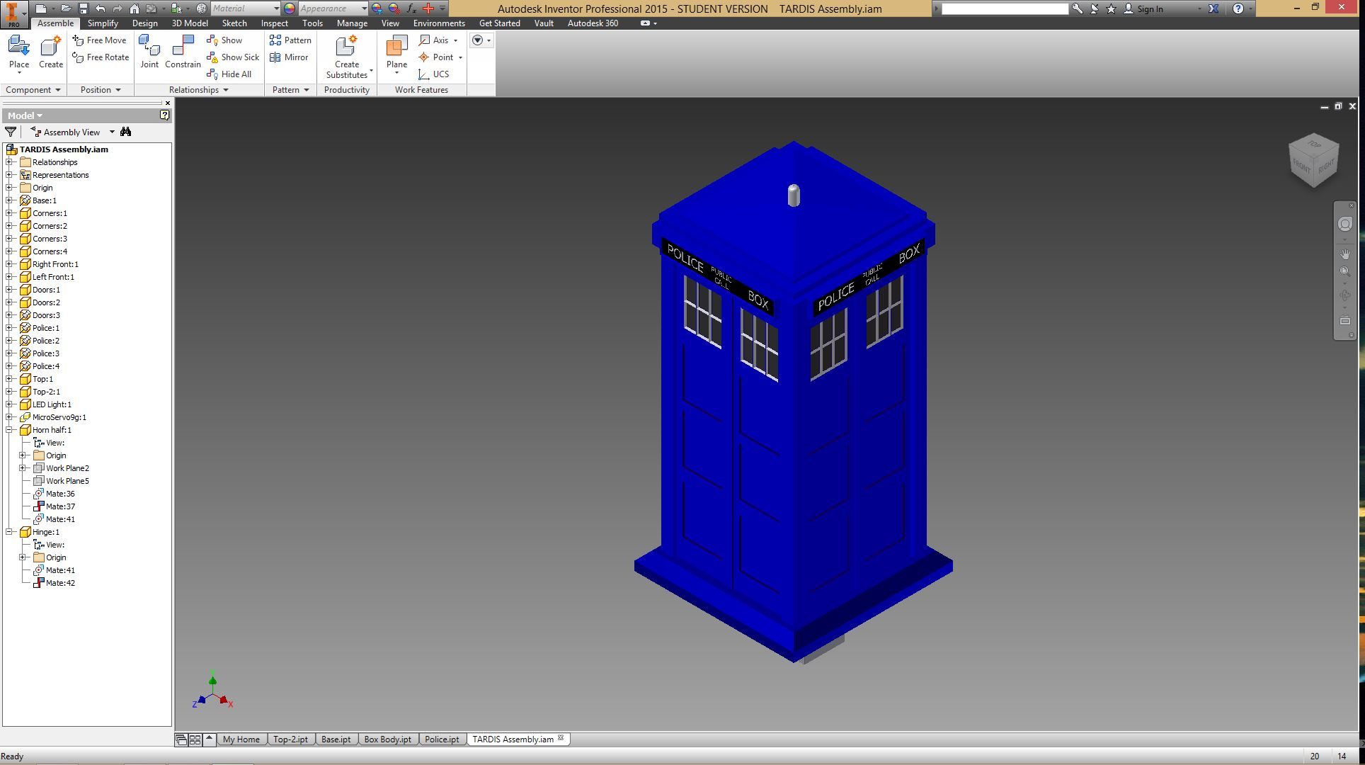 3D Printed TARDIS W/ Arduino : 6 Steps - Instructables