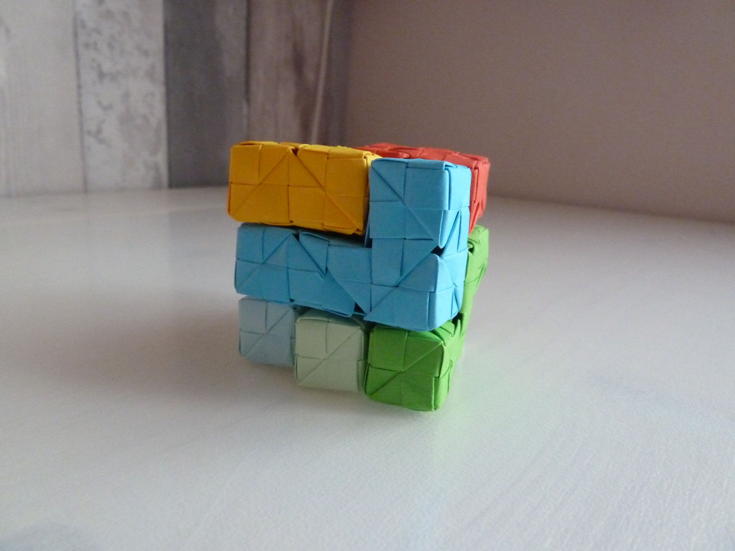 Origami Tetris Cube : 12 Steps (with Pictures) - Instructables