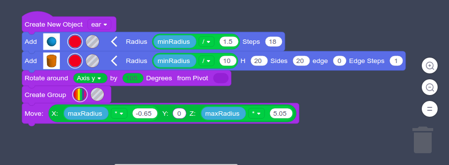 Parametric Gyroscope and Robot Made With Tinkercad Codeblocks - Tinkercad