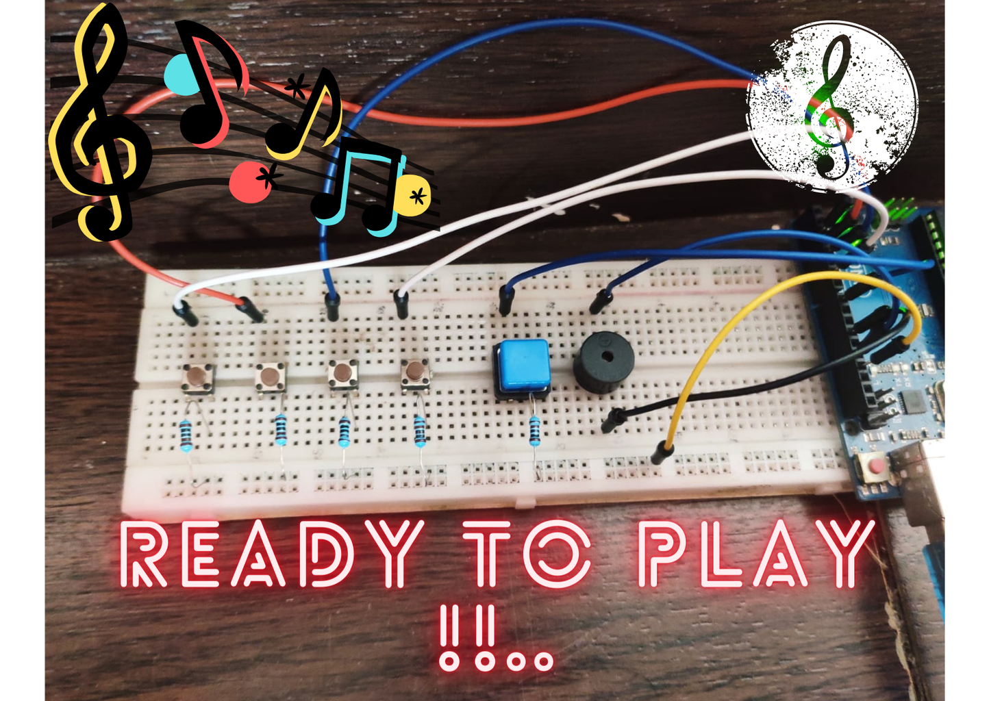 Easy Arduino Piano Including A Preset Song 9 Steps With Pictures