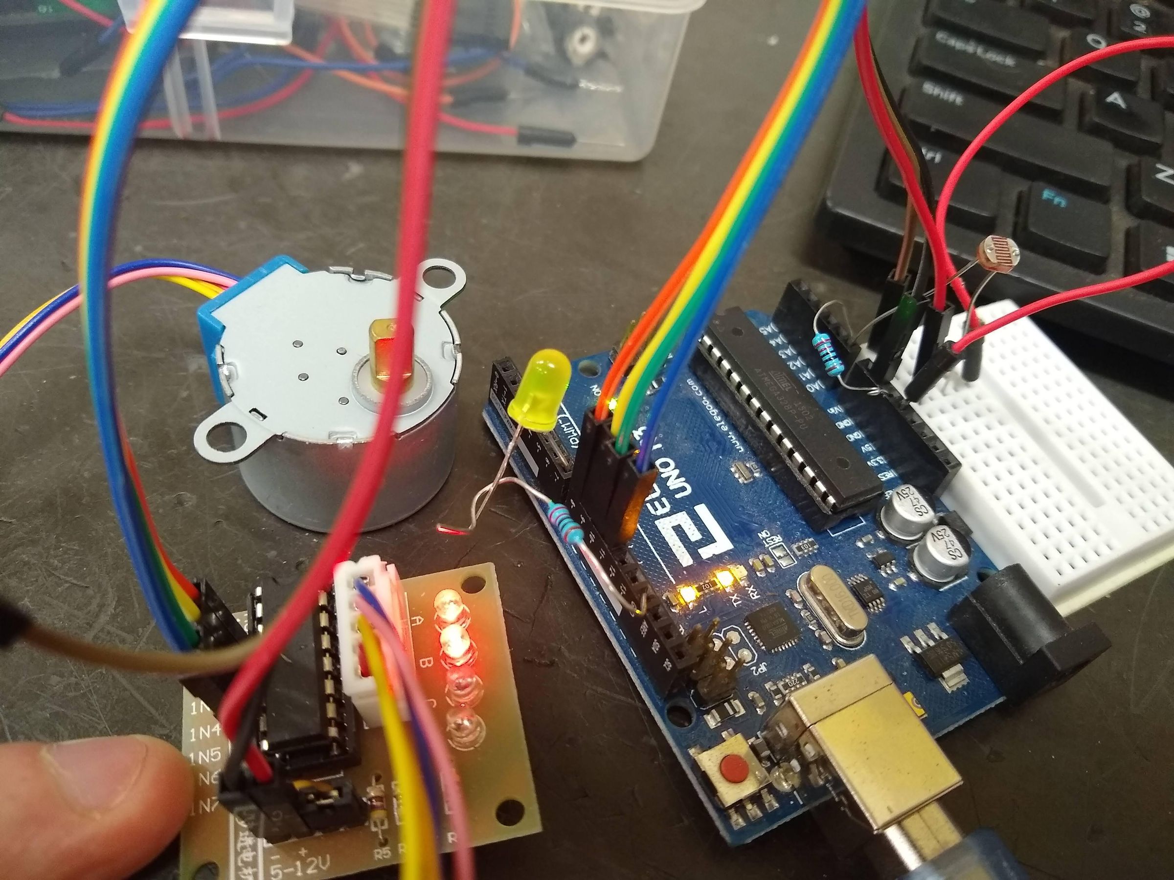 Light Sensor Stepper Motor Arduino : 7 Steps - Instructables