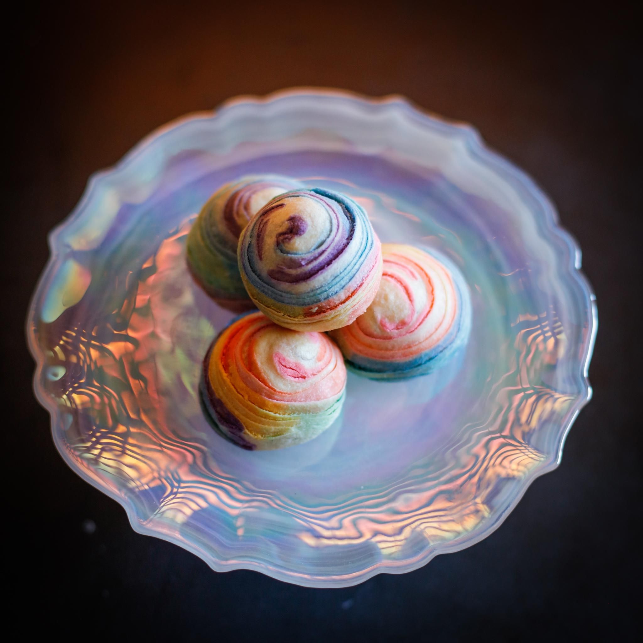 Rainbow Puff Balls With Coconut Filling : 12 Steps (with Pictures ...