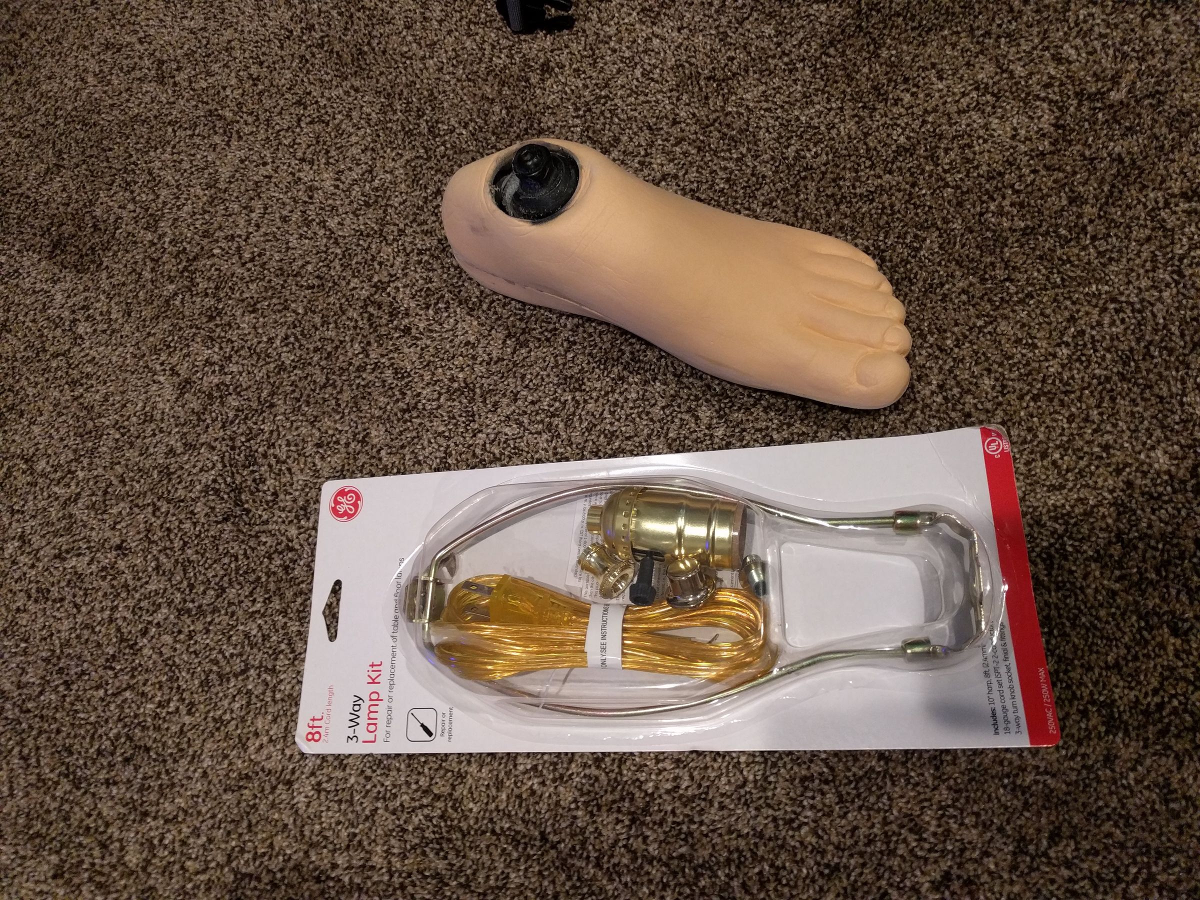 Prosthetic Leg Lamp : 8 Steps (with Pictures) - Instructables