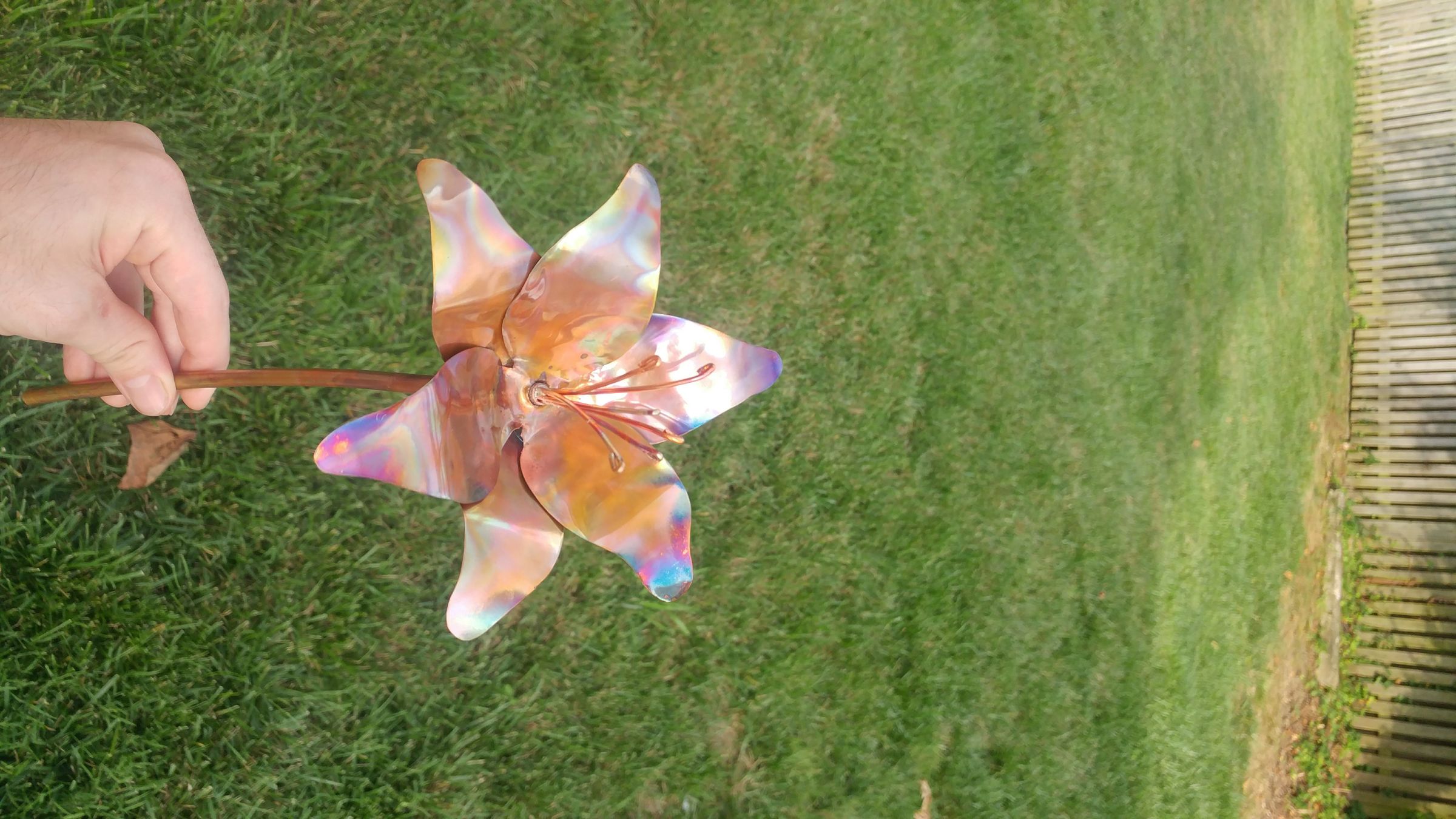 Rainbow Copper Flower : 4 Steps (with Pictures) - Instructables