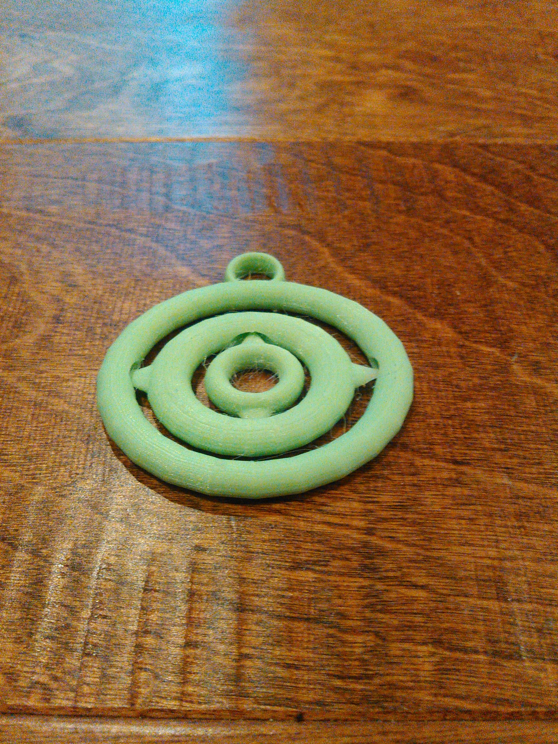 3D Printed Spinning Pendant : 3 Steps - Instructables