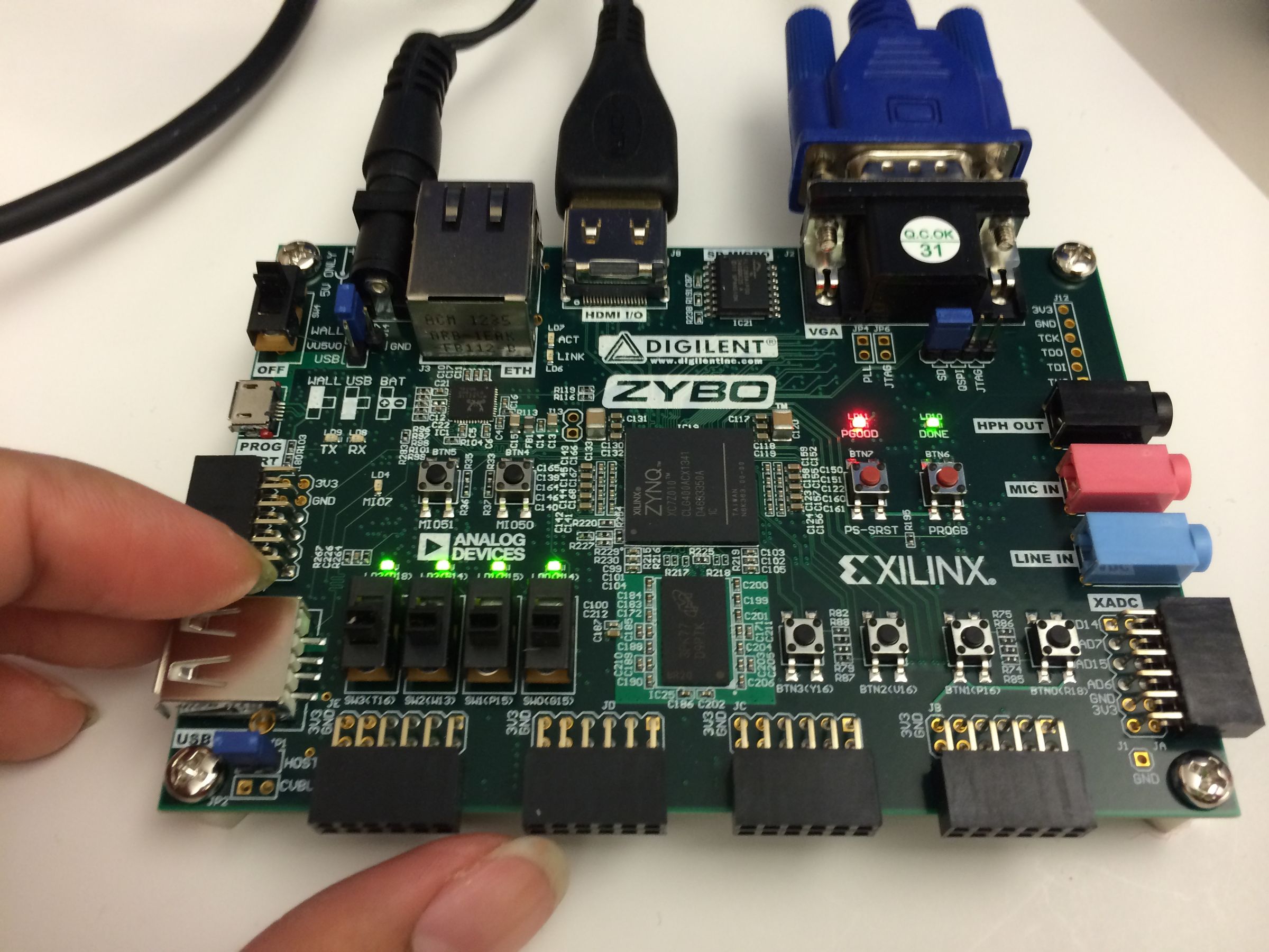 Quick Start Test Demo: Zybo (Xilinx Zynq 7000) Image Filtering Demo ...