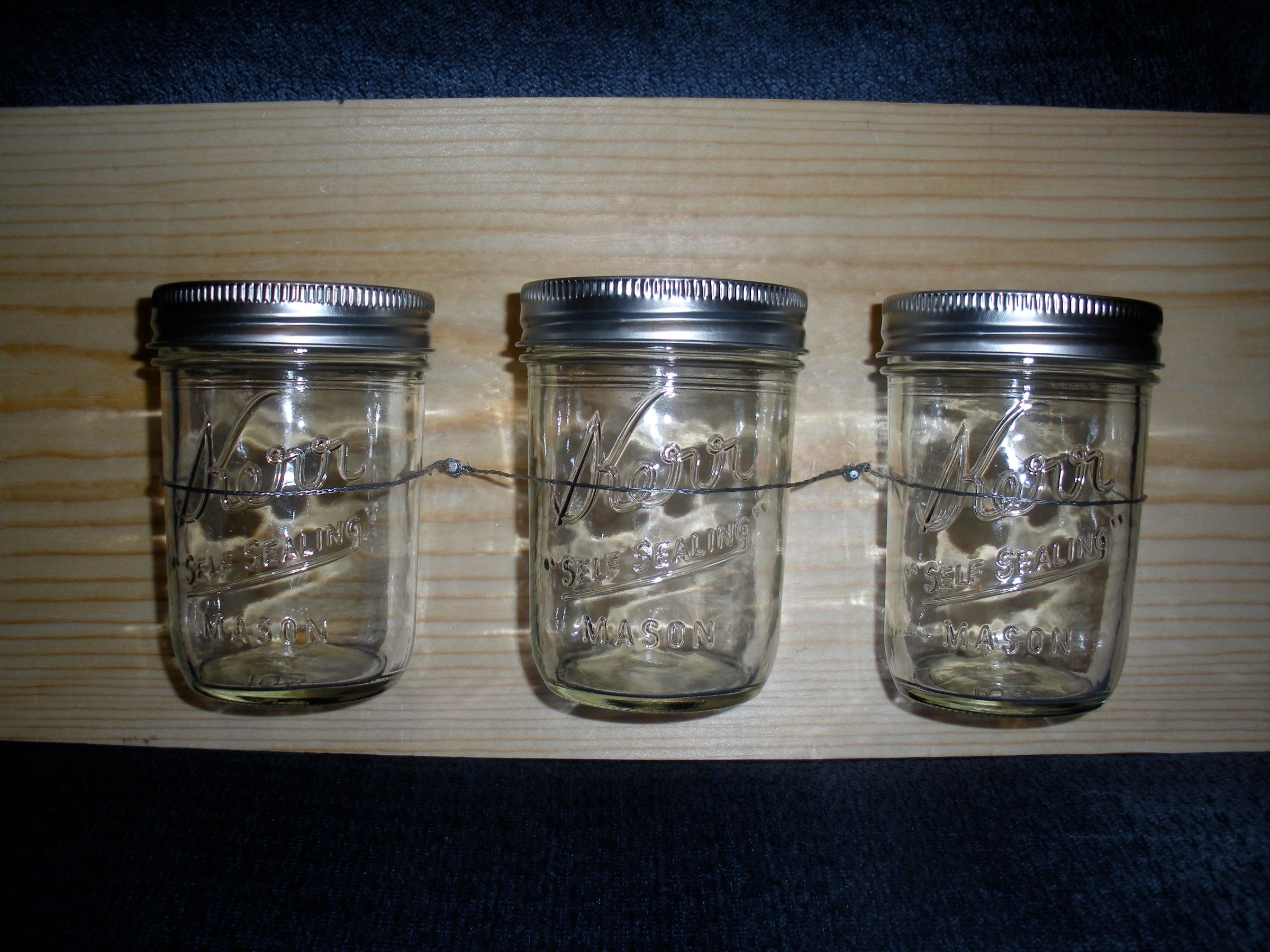 MAKE Project 1: Mason Jar Wall Unit : 3 Steps (with Pictures ...