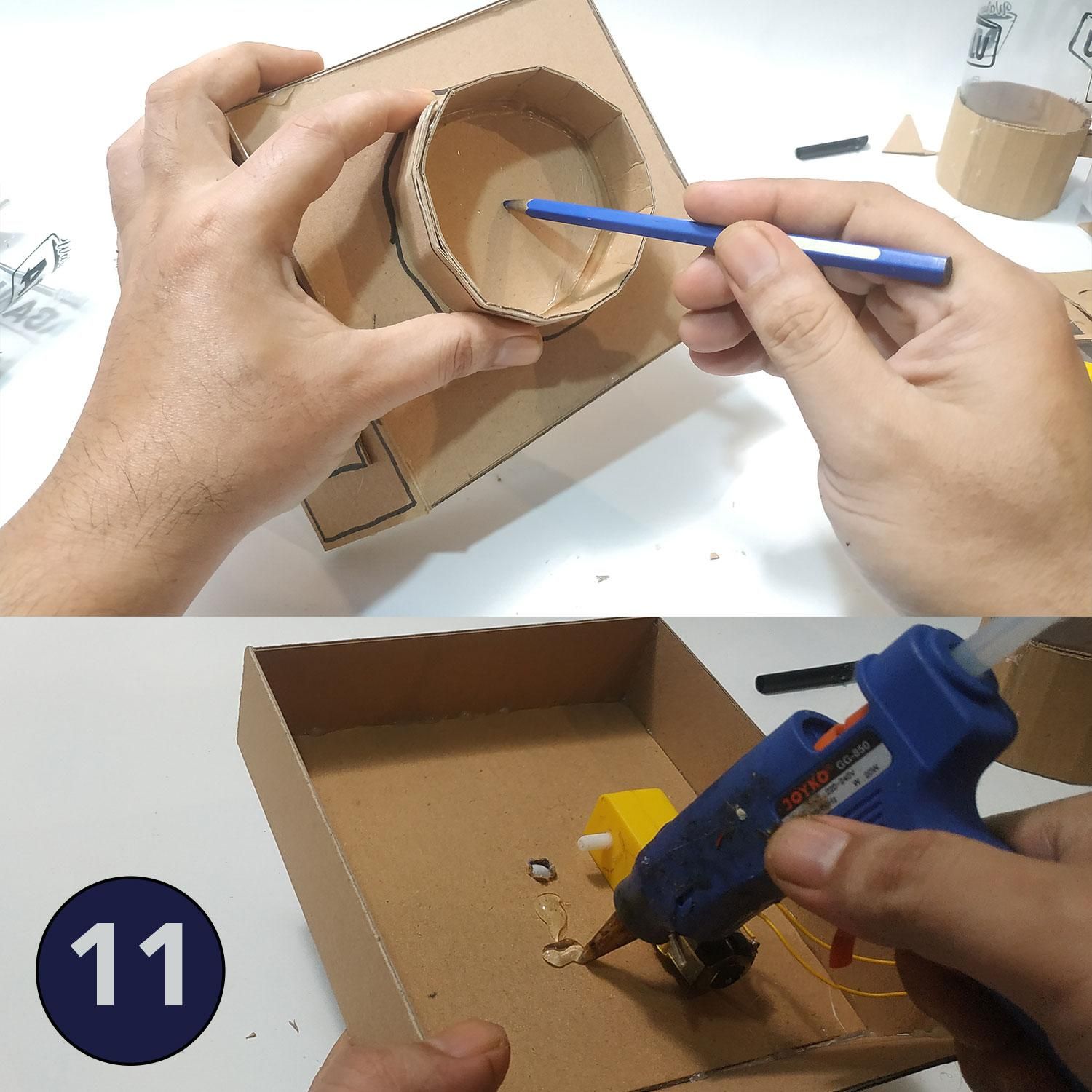 Plastic Cup Into Blender With Cardboard : 6 Steps (with Pictures ...
