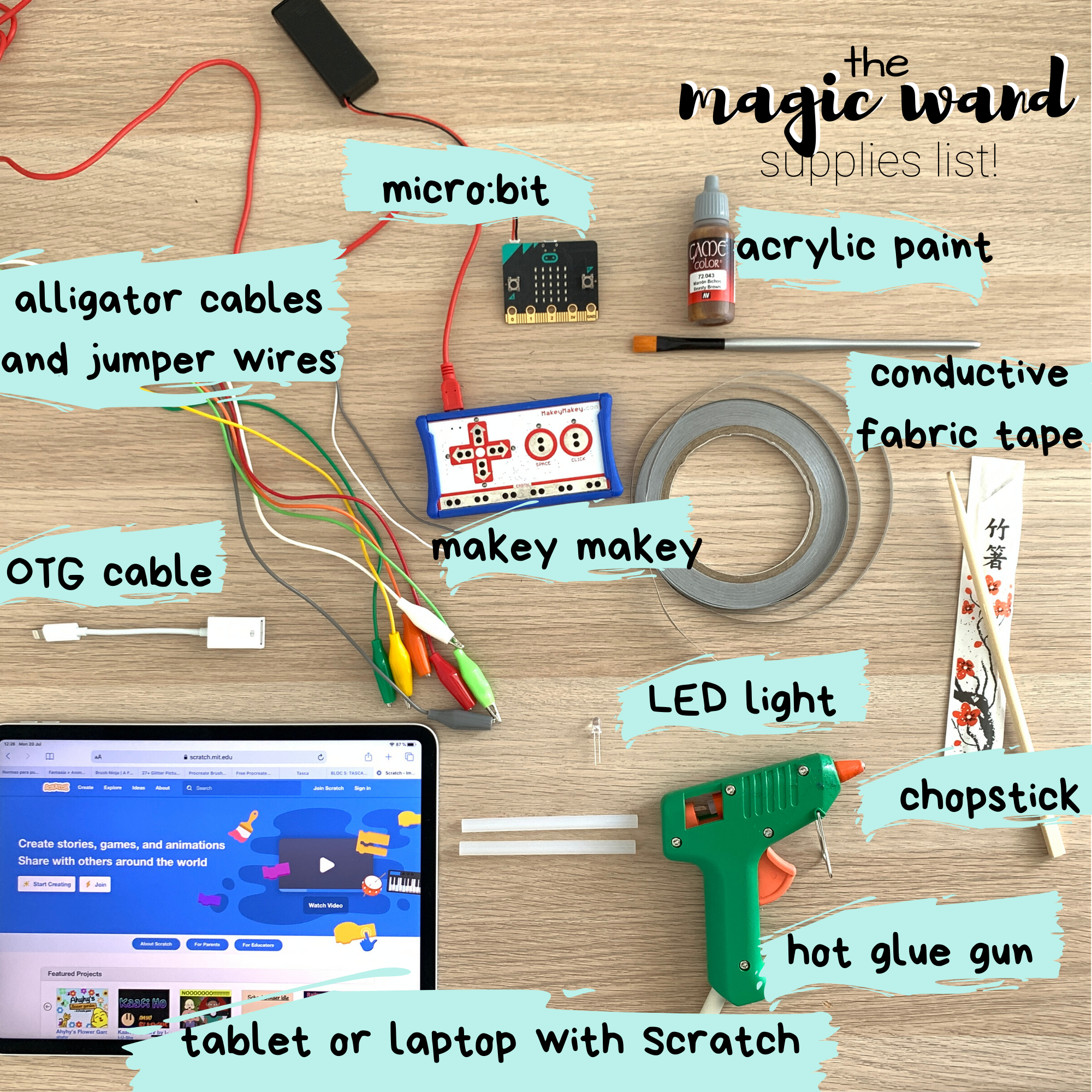 Magic Wand With Makey Makey and Micro:Bit : 5 Steps (with Pictures) - Instructables