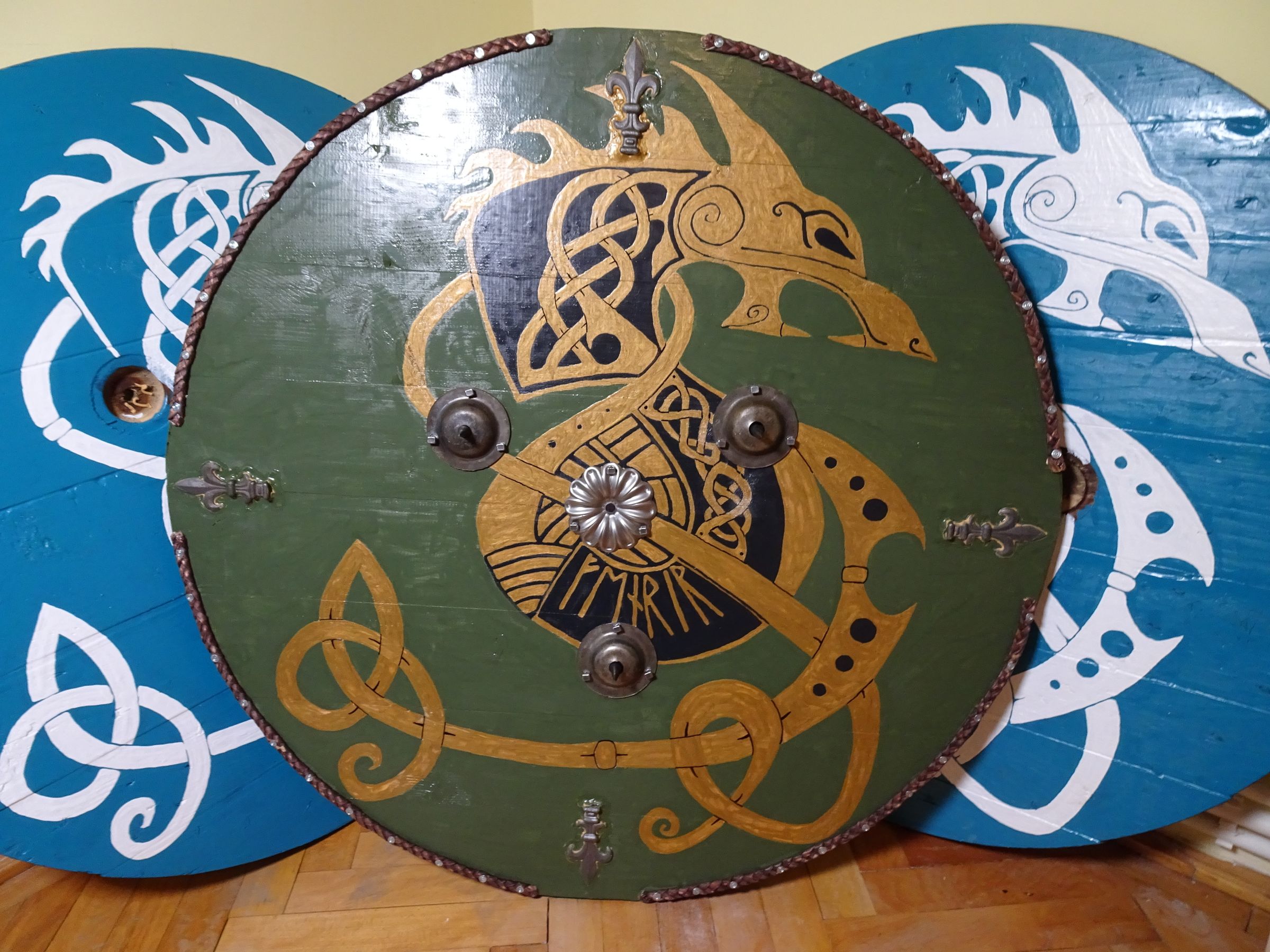 Viking Shield Wolf Designs