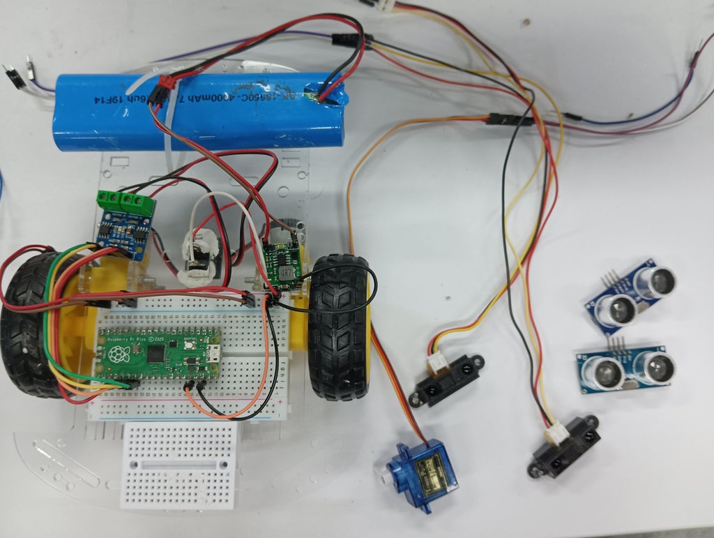 How I Make An Automated Following Trash Can With Raspberry Pi Pico