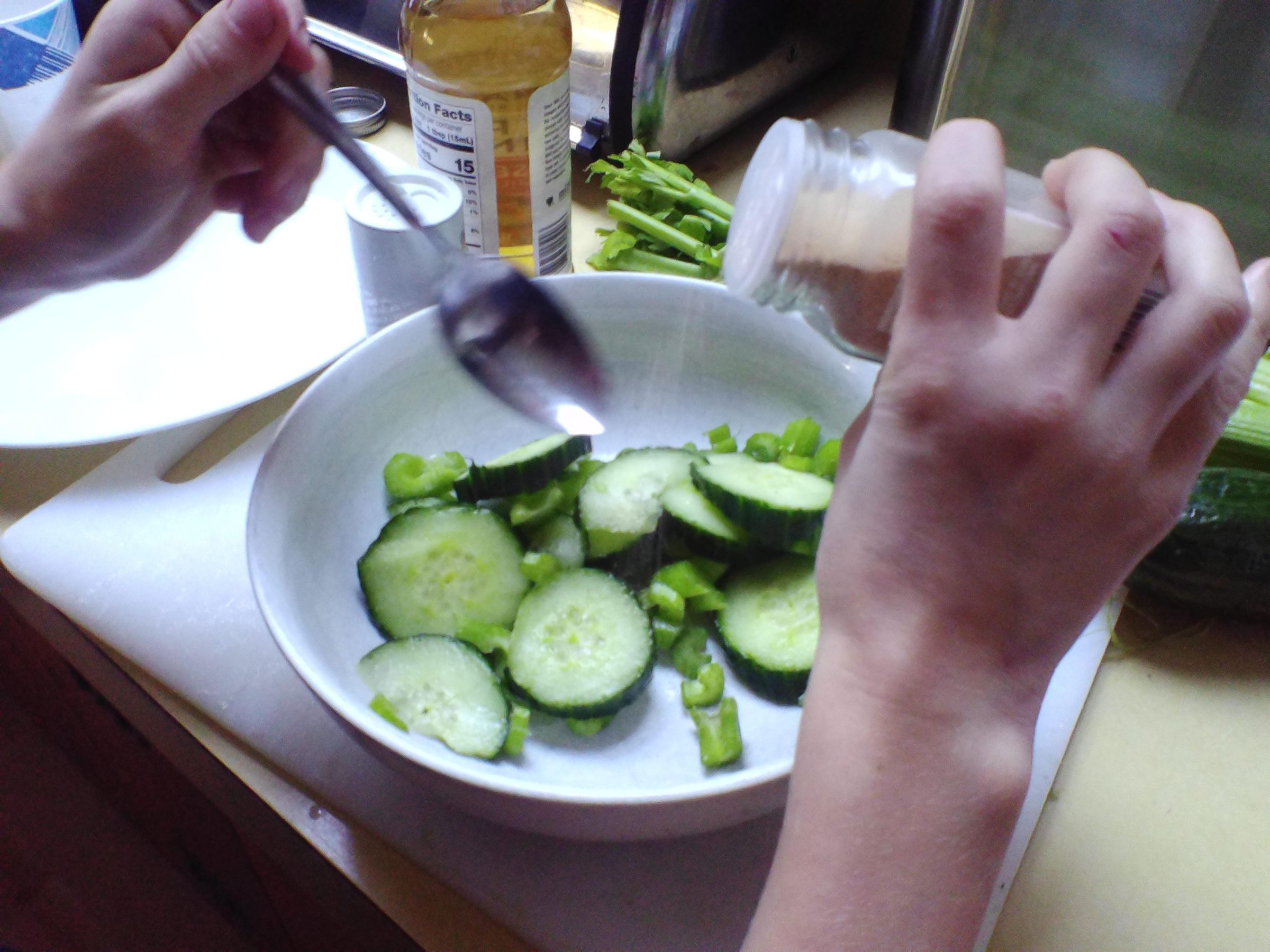 Simple Delicious Cucumber Salad! (by My Sons) : 3 Steps - Instructables