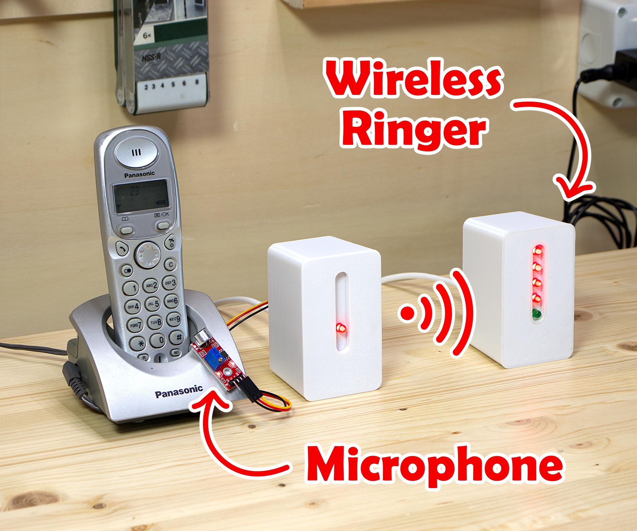 Wireless Loud Phone Ringer - Help Elderly With Electronics! : 10 Steps ...