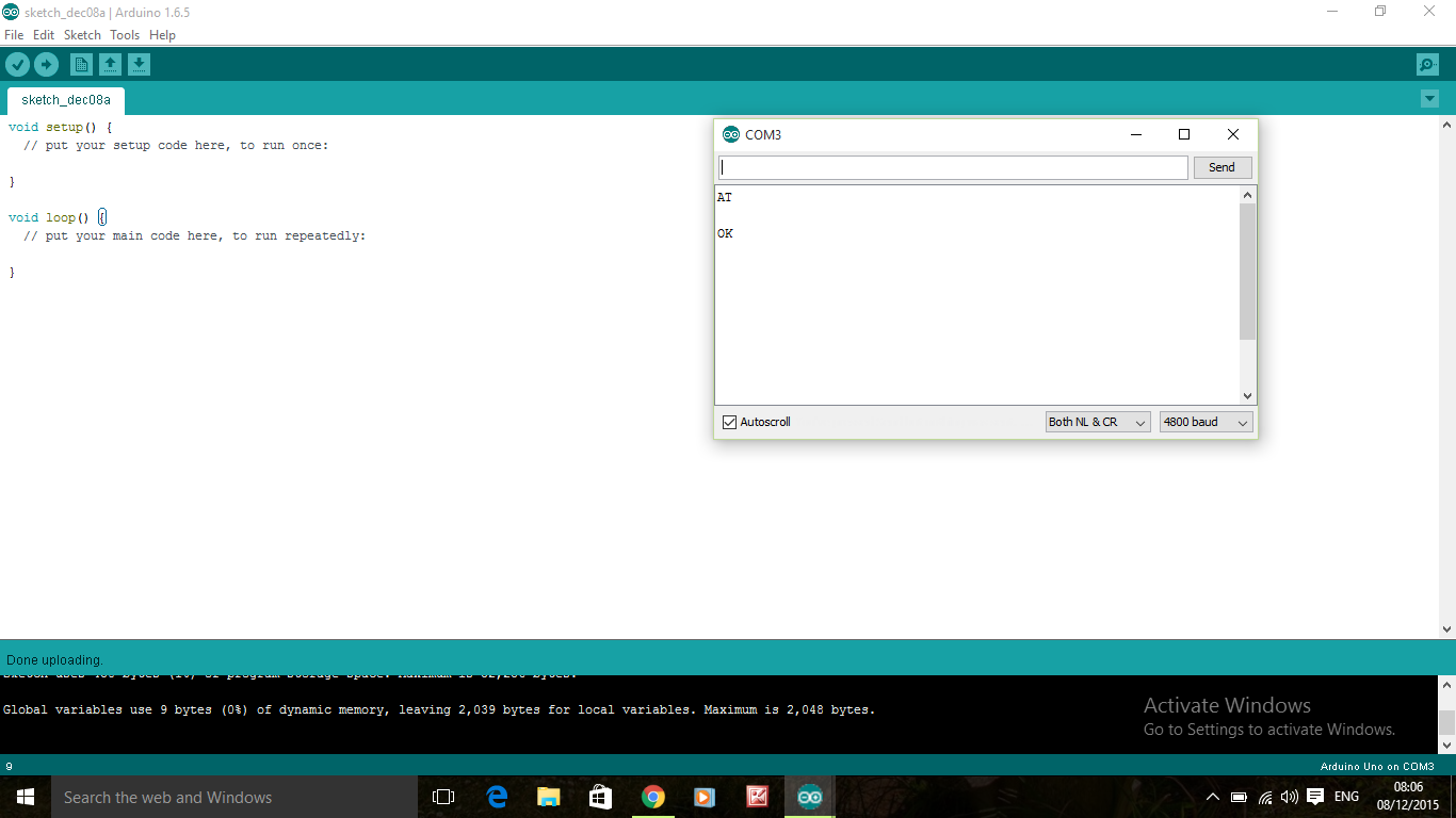 SIM900A Interfacing With Arduino UNO and Running Simple AT Commands : 3 ...