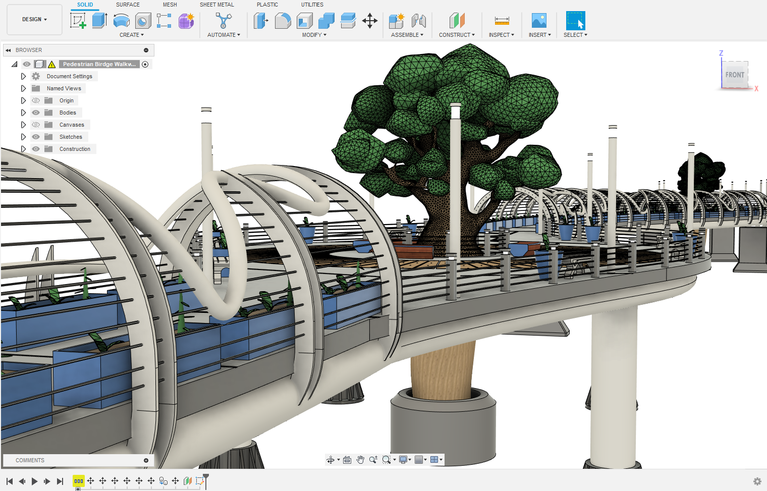 Design a Pedestrian Bridge With Fusion 360 : 9 Steps (with Pictures ...