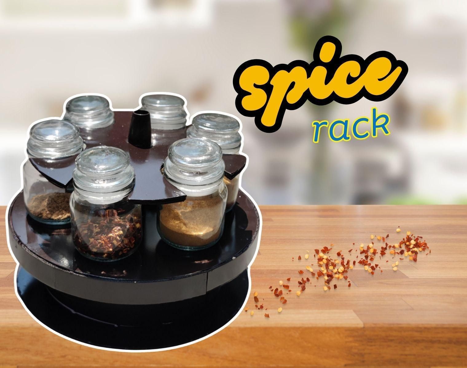 DIY Rotating Spice Bottle Keeper – a Smart Space-Saving Solution in ...