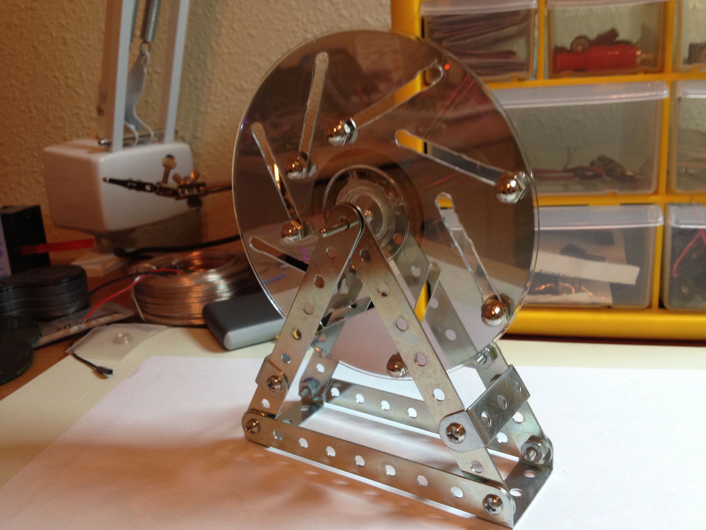 Overbalanced Wheel (Fake Perpetual Motion Machine for Fun) : 9 Steps ...