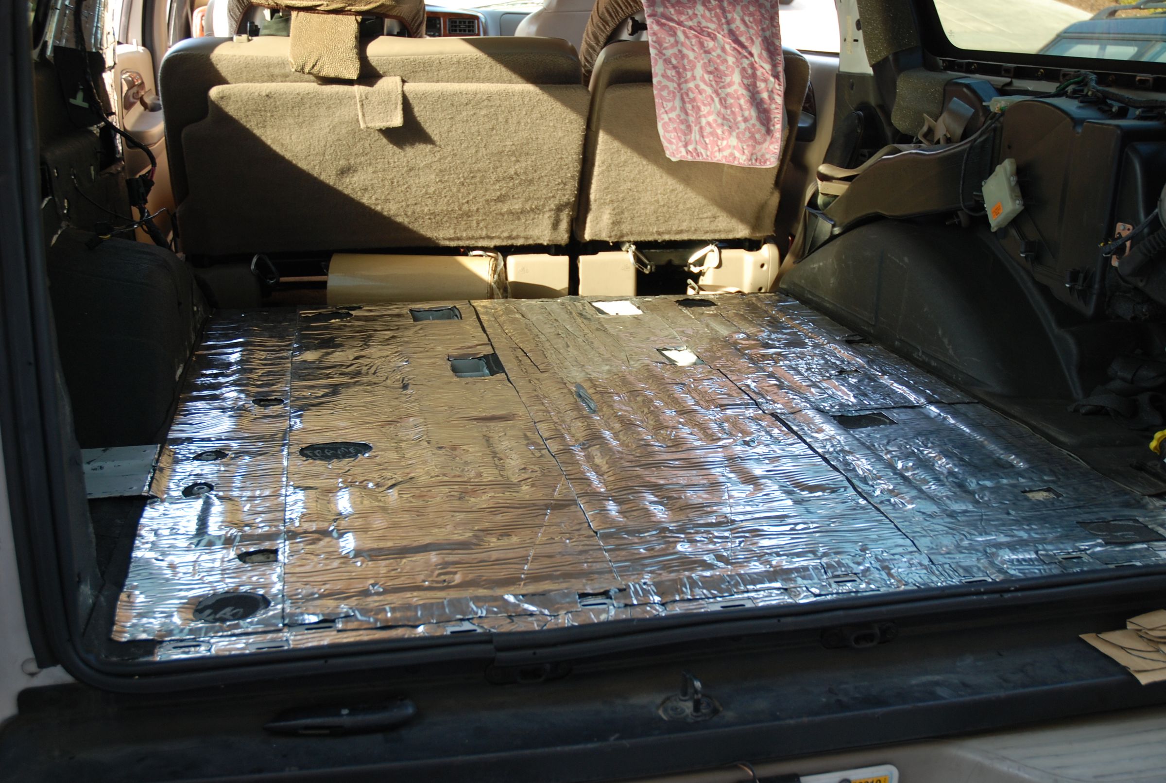 Auto Sound Deadening - Part II - More Matting and Using Expanding Foam ...