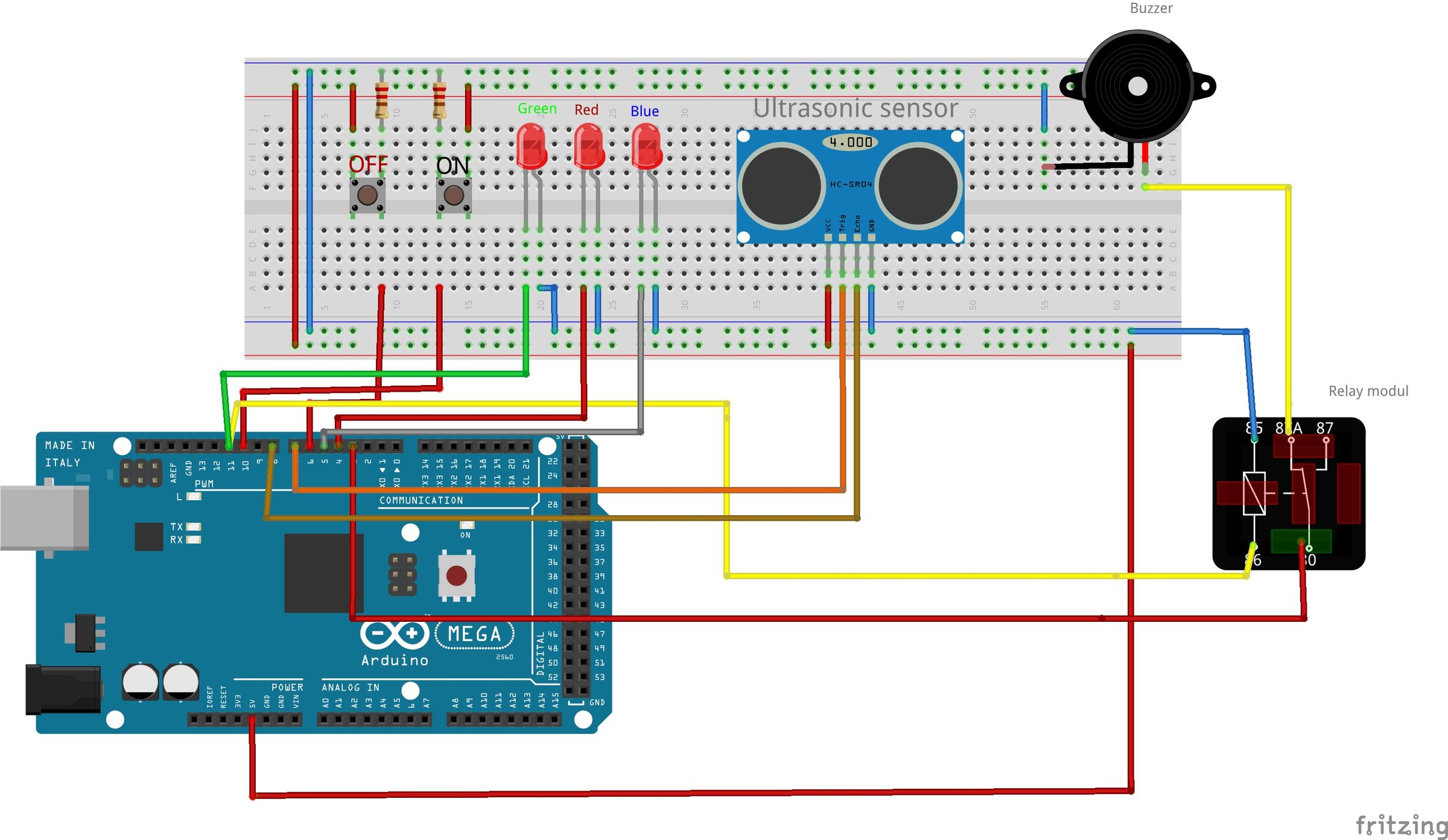 Arduino Alarm With Ultrasonic Sensor : 5 Steps (with Pictures ...