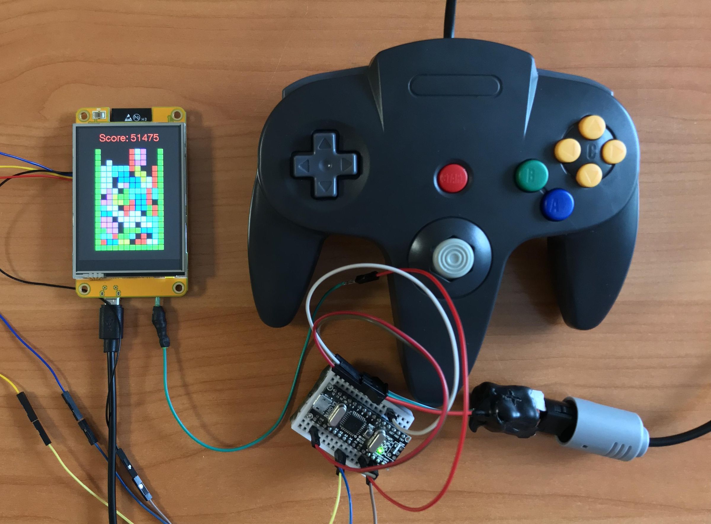How to Play Tetris on ESP32 CYD With Nintendo 64 Controller : 7 Steps ...