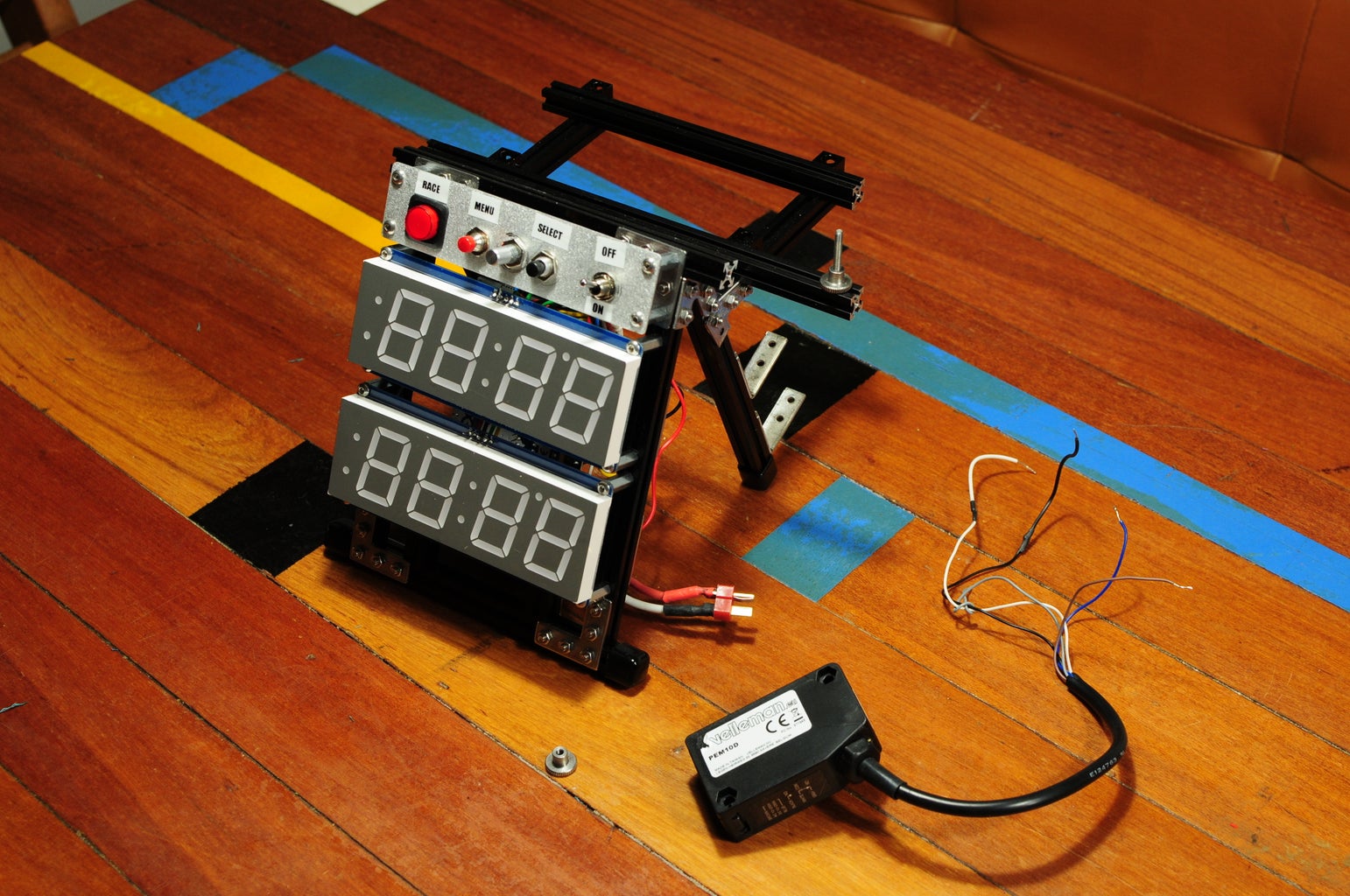 Arduino Based Lap Timer 4 Steps With Pictures Instructables