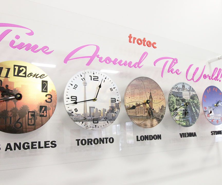 Multi-Clock Banner | UV Printed and Laser Cut : 6 Steps (with Pictures ...