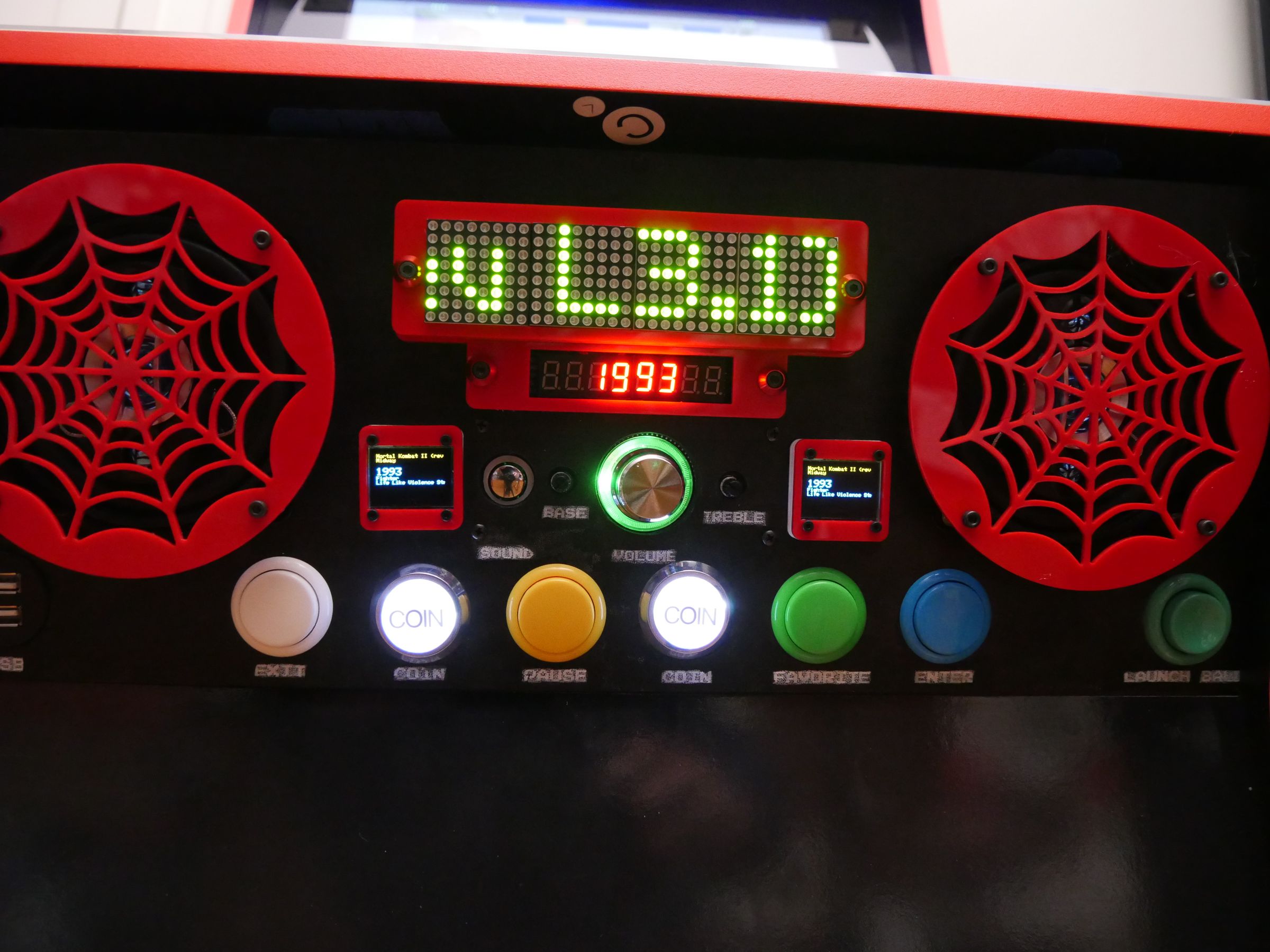 Arcade1Up Mod With LED Marquee and Sub-Displays : 9 Steps (with ...