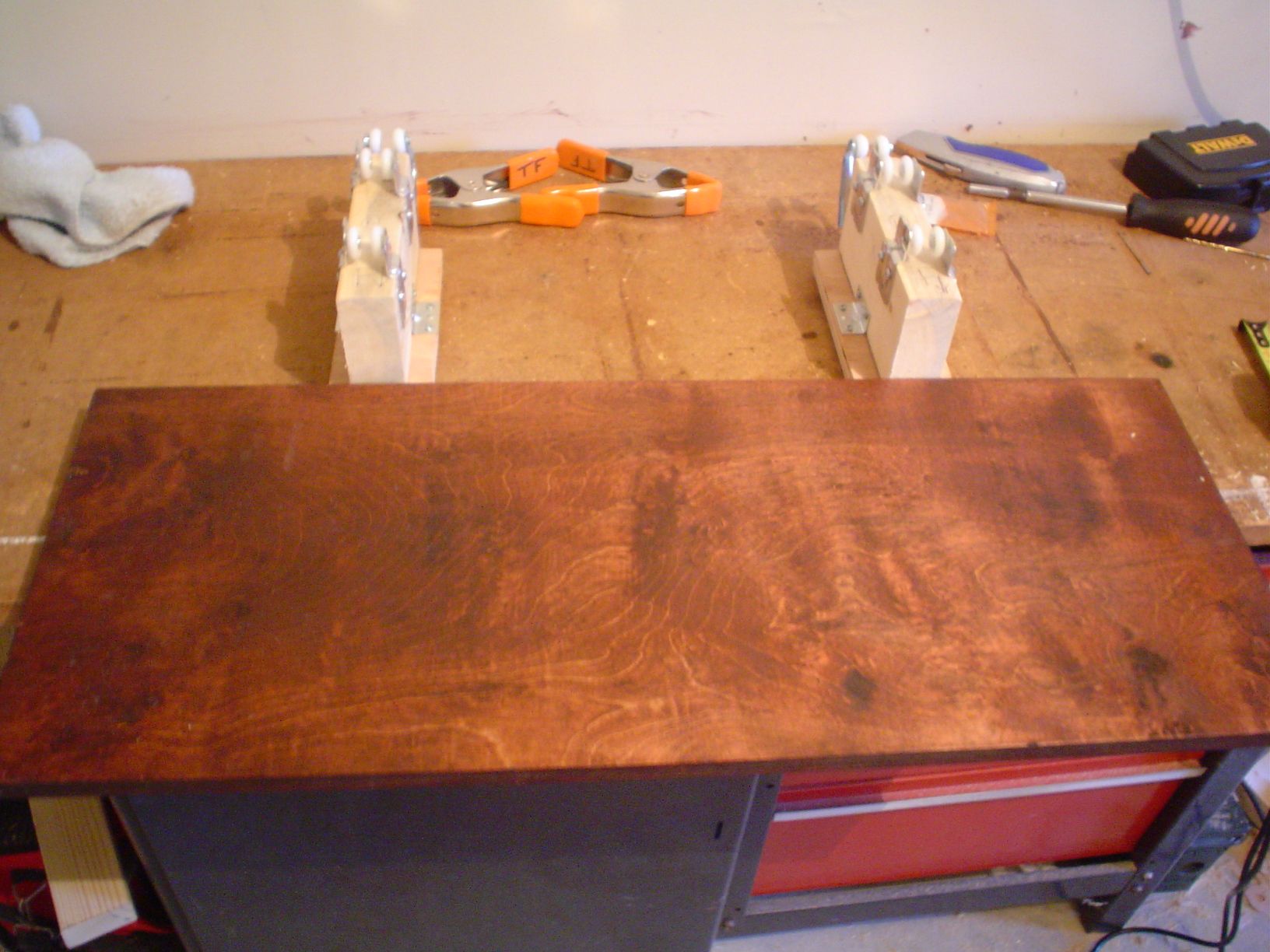 Floating Computer Desk Workstation (with Hidden Printer Area and ...