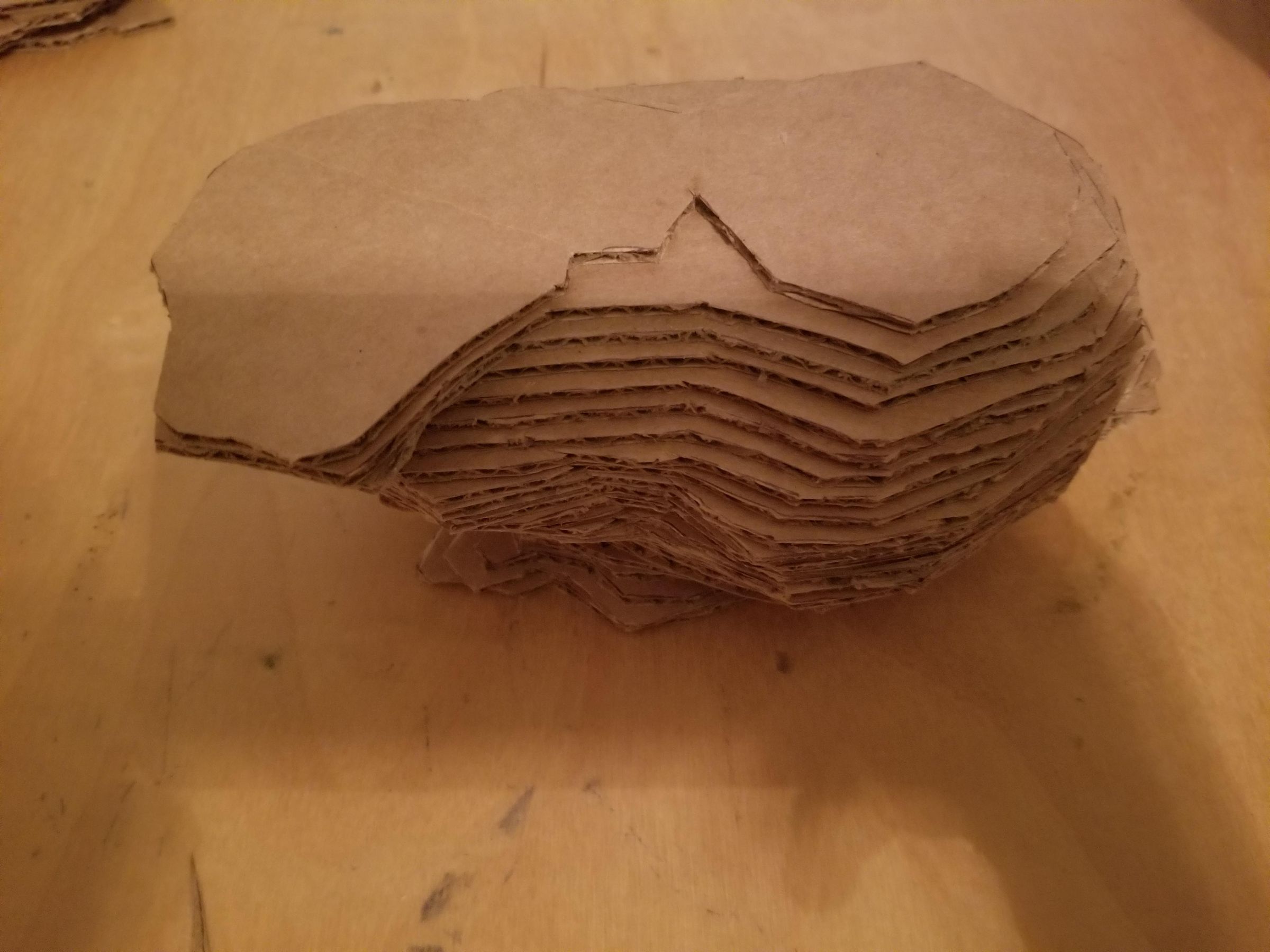How to Make a Layered Cardboard Sculpture of Almost Anything : 4 Steps ...