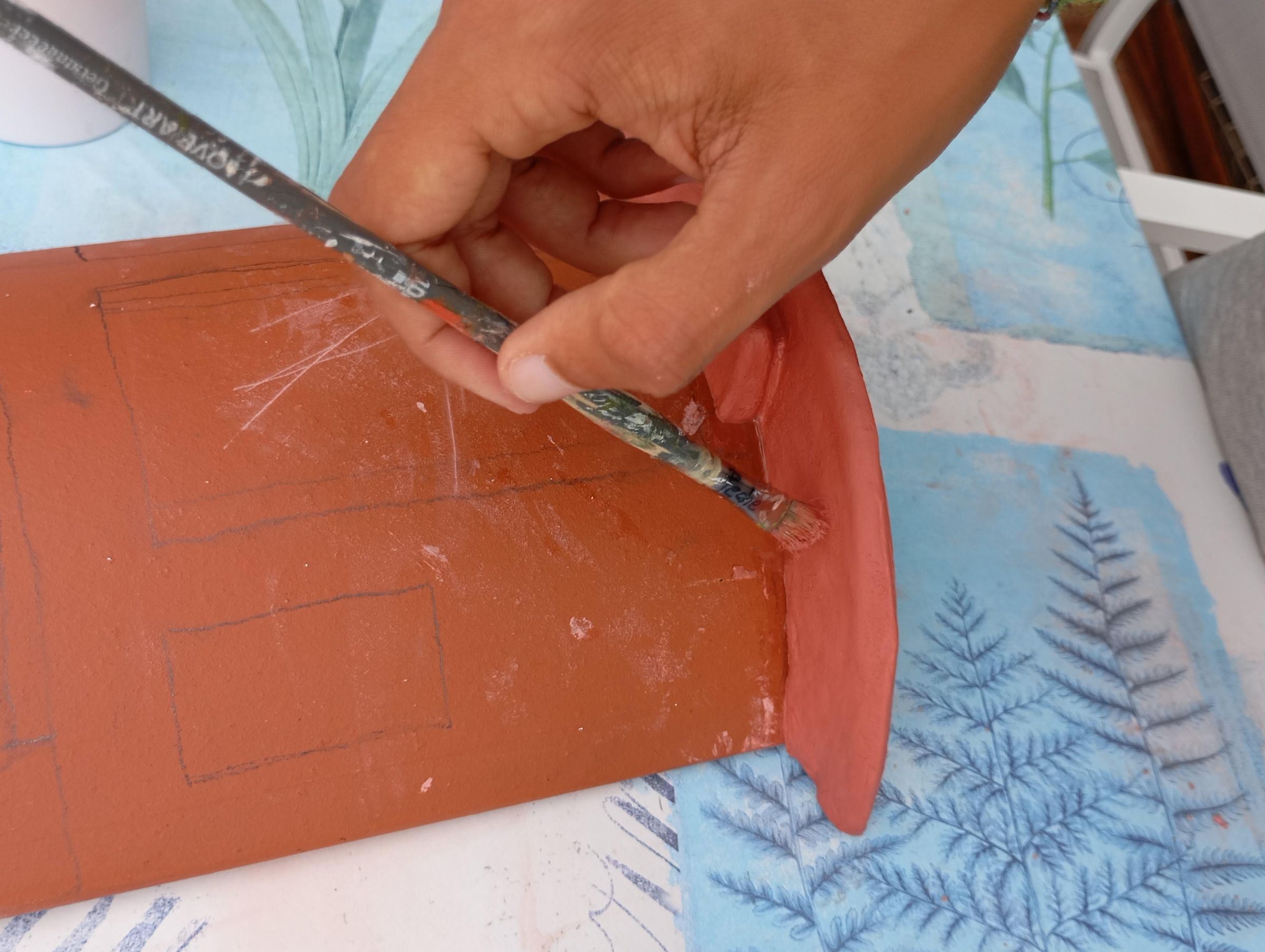 How to Sculpt a Traditional Village House in Clay on a Roof Tile – a ...