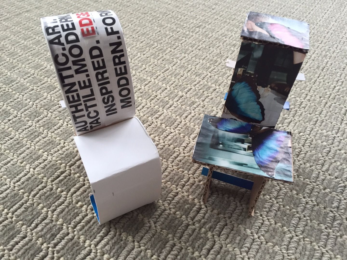 Miniature Cardboard Chairs for a Dollhouse : 9 Steps - Instructables