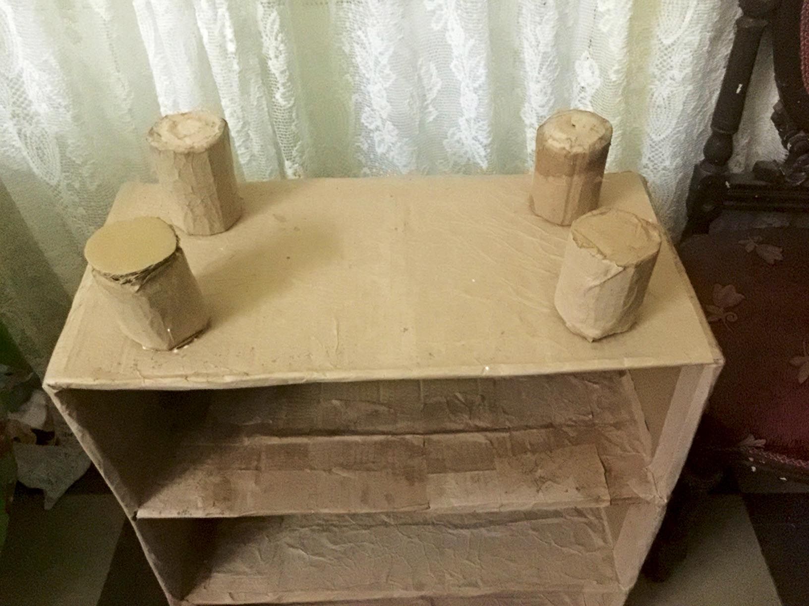 Turn Old Cheap CardBoard Box Into a Useful Premuim Storage Shelf With ...