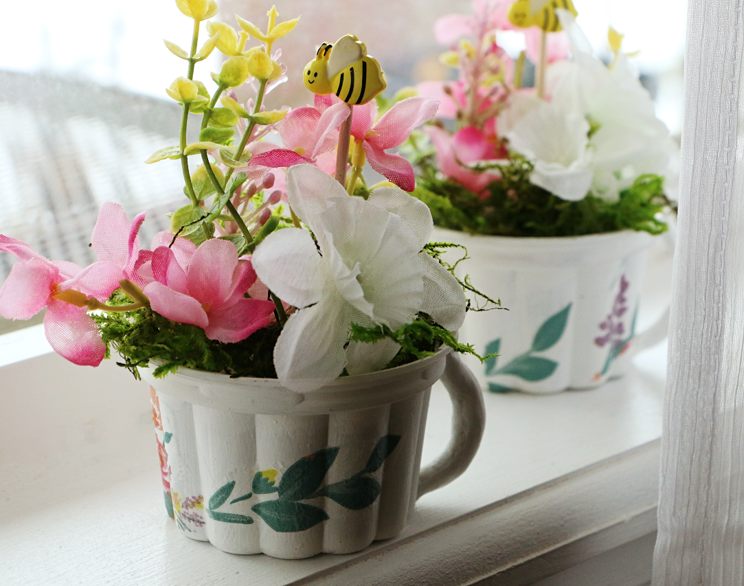 Transforming Ice Cream Cups: DIY Spring Tea Cup Floral Arrangements : 7 ...