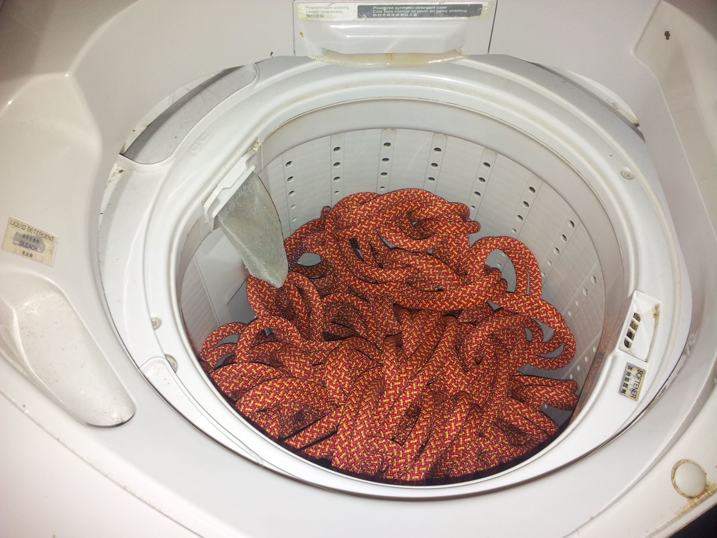 How to Wash Your Climbing Rope Using Washing Machine : 3 Steps (with ...