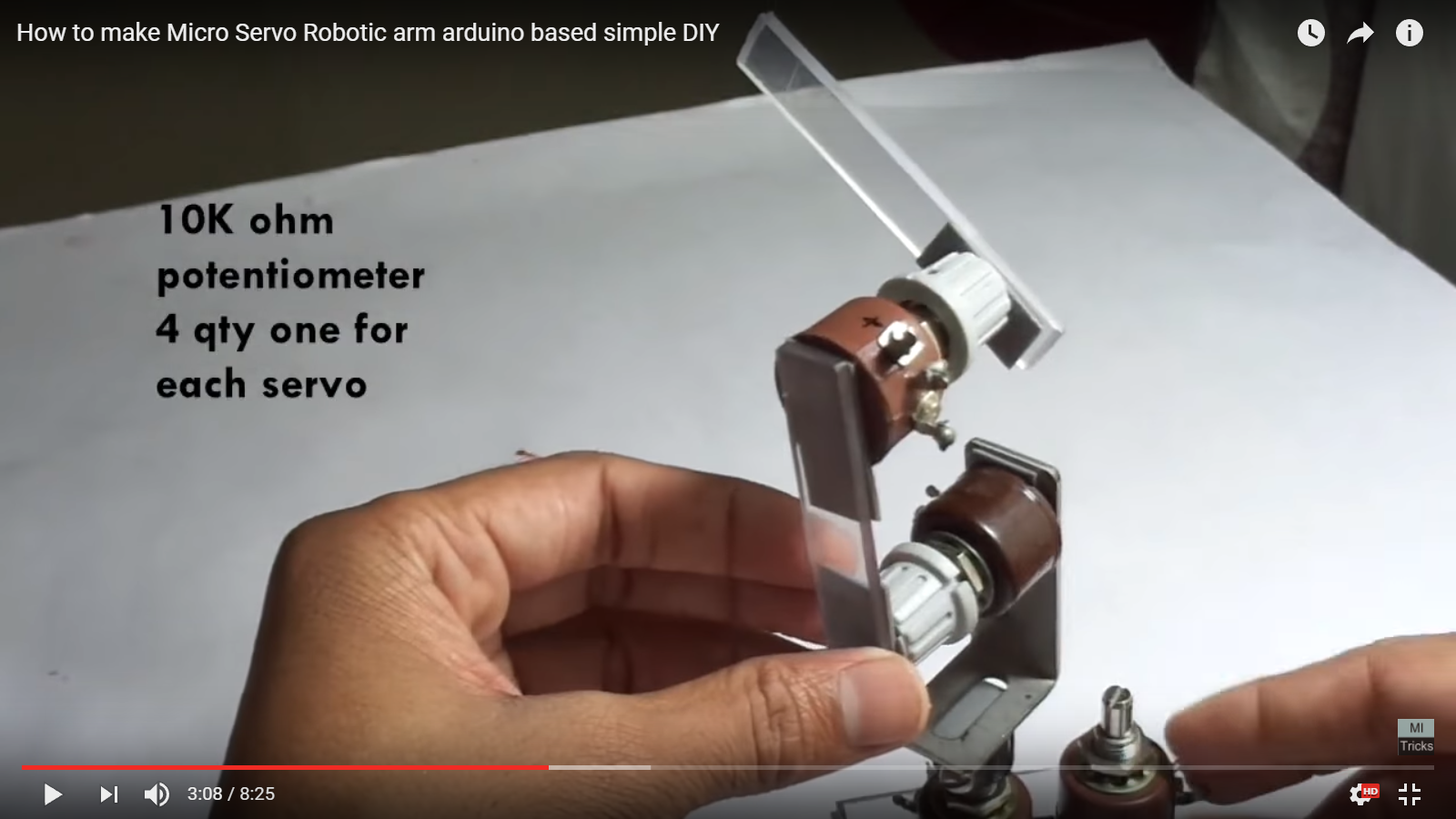 Micro Servo Based Robotic Arm With Record and Play Function : 5 Steps ...
