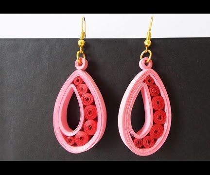 DIY Project Idea: How to Make Easy Quilling Earrings Tutorials : 4 ...