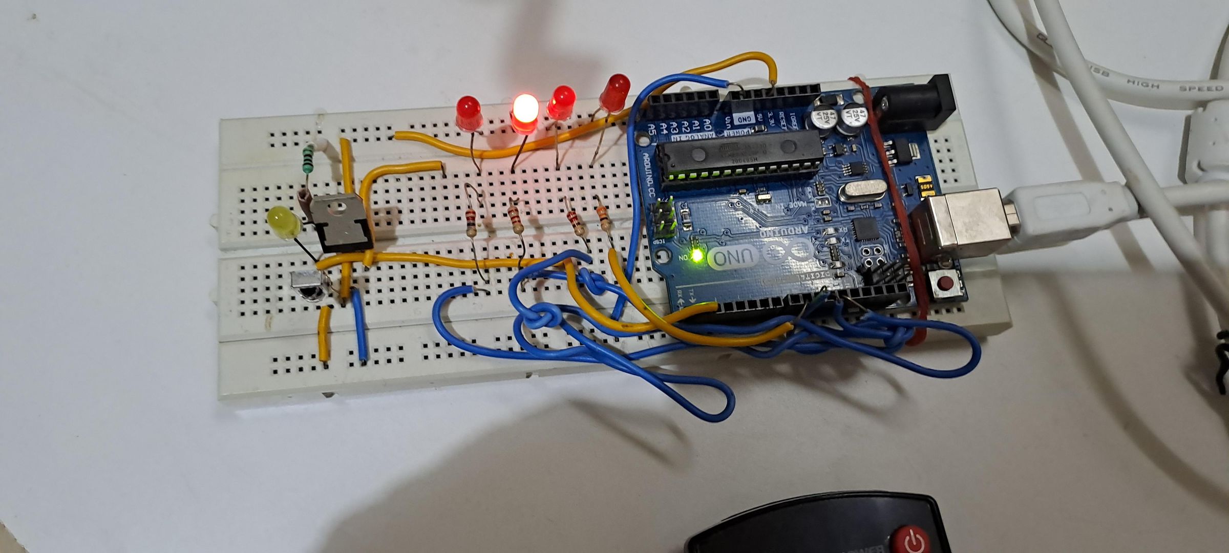 Controlling Arduino With IR Television Remote. IR Receiver Is Used to ...