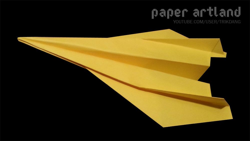 Cool Paper Airplane Tutorial: Spirit Dragon | Futuristic Jet Fighter ...
