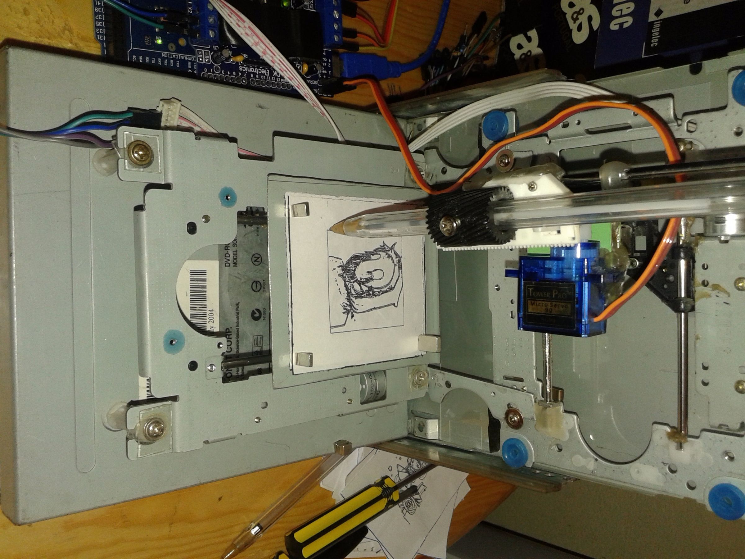 Mini CNC Machine Arduino Based & Adafruit Driver Motor L293D V1 & 2 ...