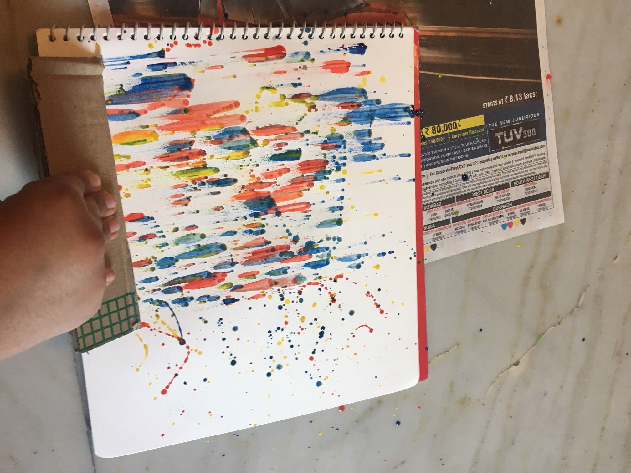 How to Make Cool Paper Paint Texture : 4 Steps - Instructables