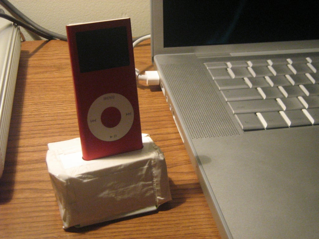 Quick Ipod Stand : 4 Steps - Instructables