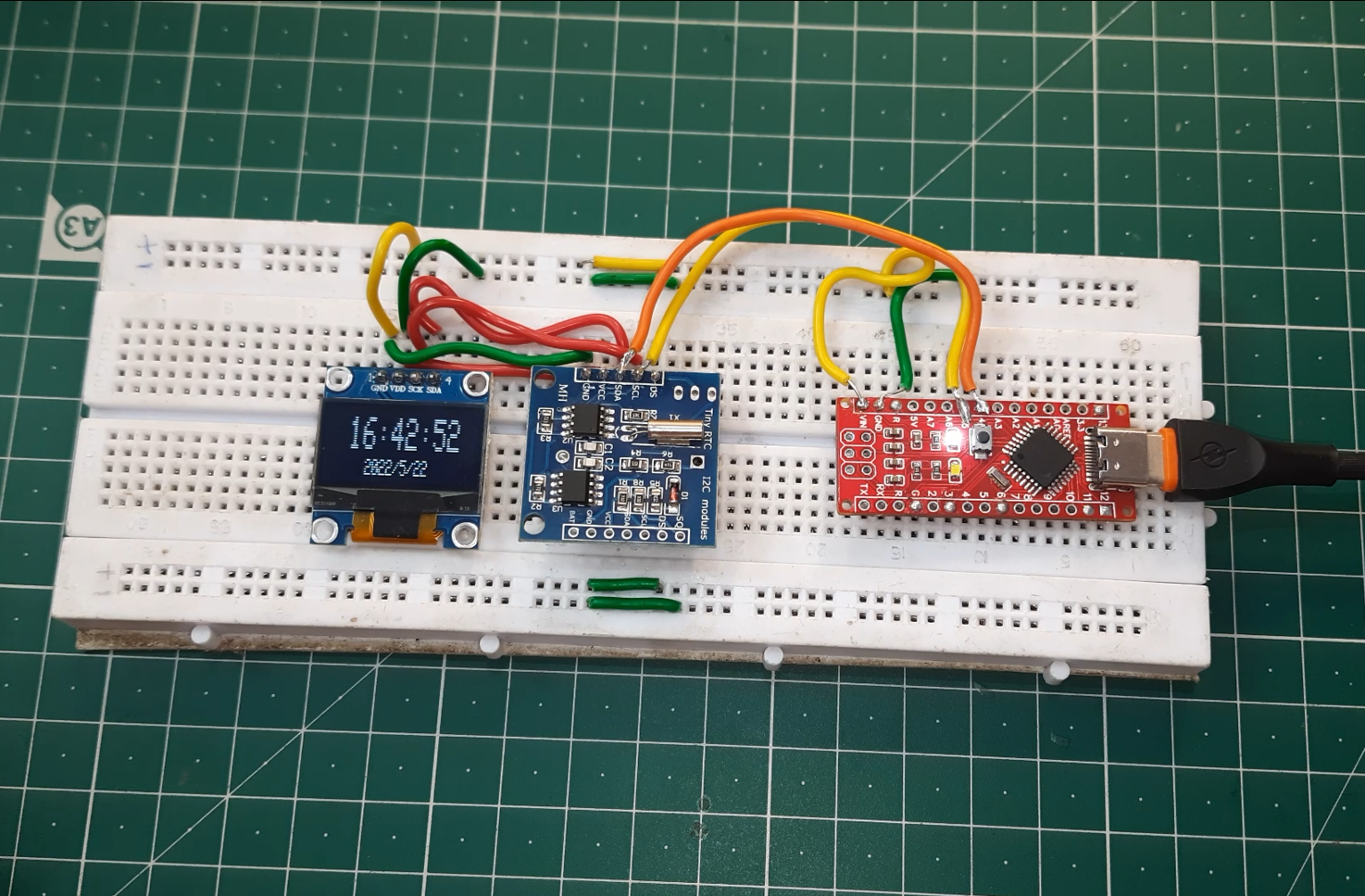 RTC Based Clock Using Arduino and OLED : 8 Steps - Instructables