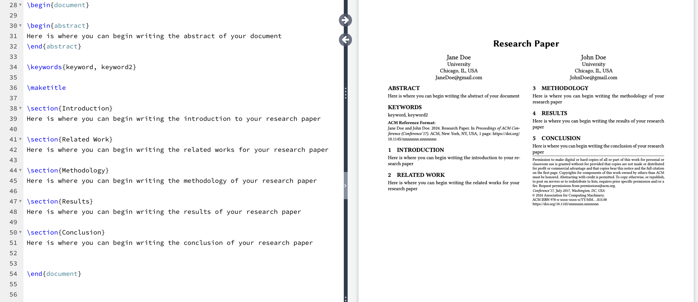 Formatting a Research Paper Using LaTeX in Overleaf : 9 Steps ...