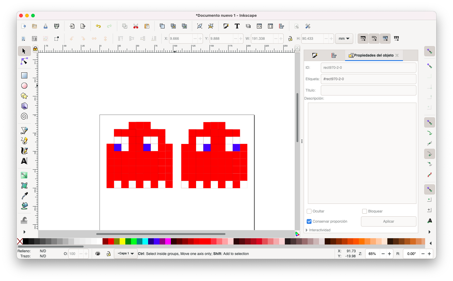 Pac Man Excel Art