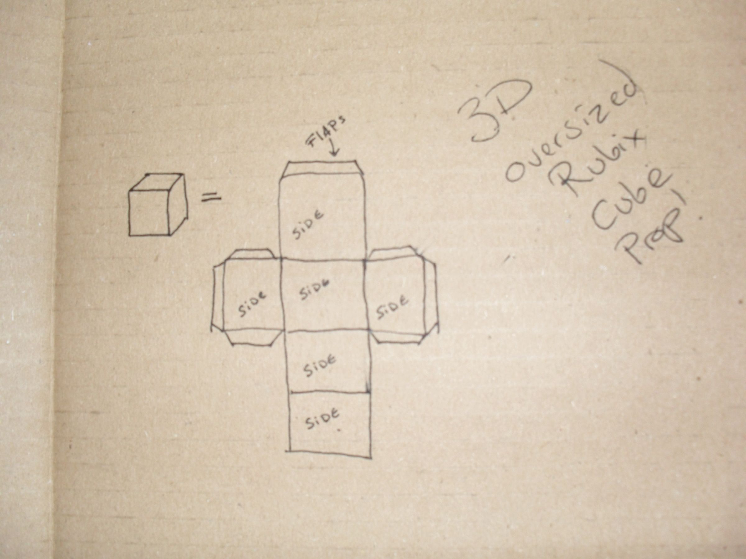 Cardboard Props: 3D Dice / Rubix Cube / Music Box : 4 Steps - Instructables