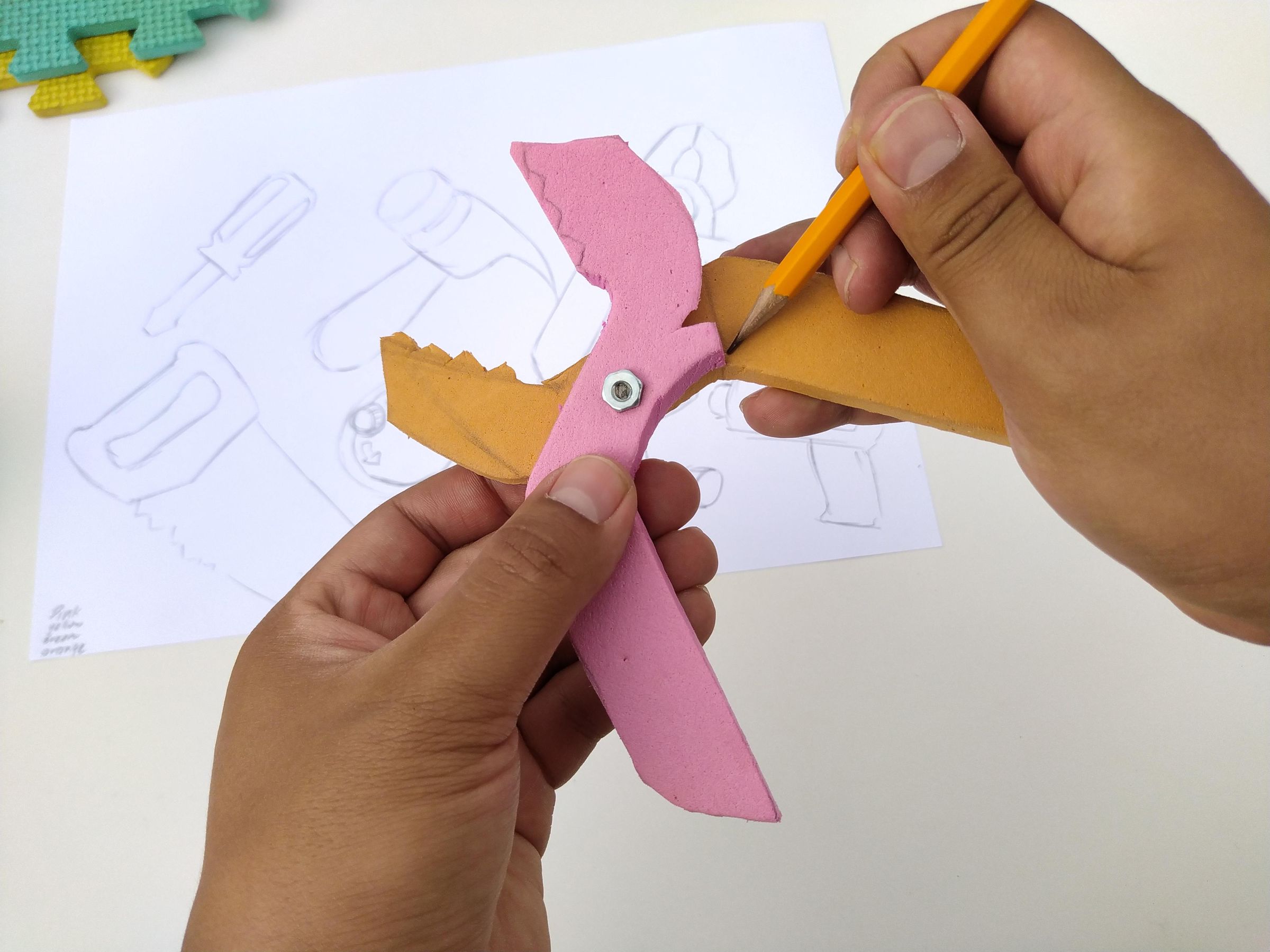 Toddler Tools Made From Baby Foam Mat : 36 Steps (with Pictures ...