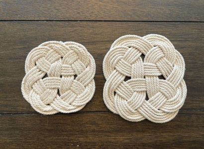 Weaving Knotted Coasters : 6 Steps (with Pictures) - Instructables