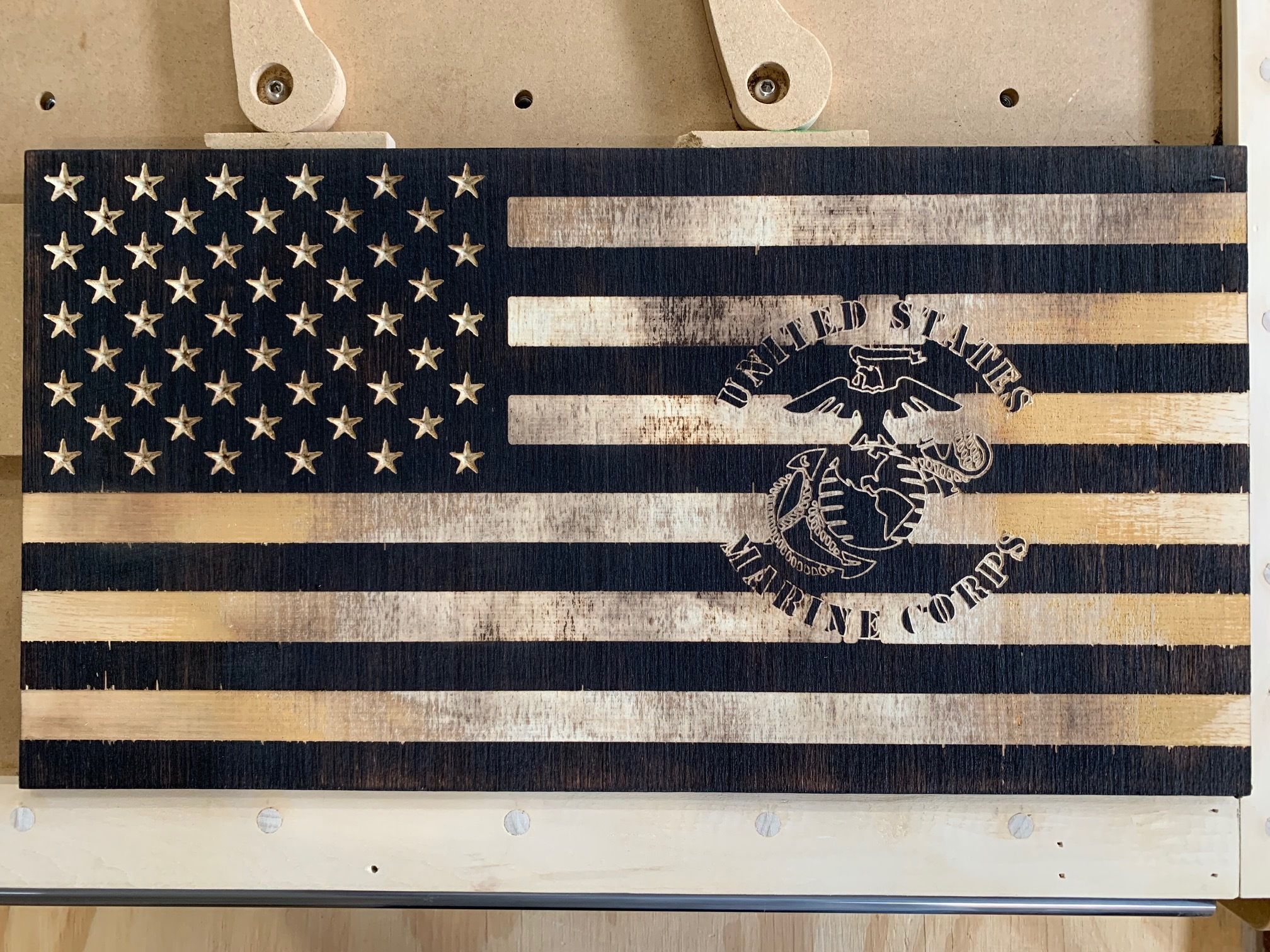 CNC American Flag With User Defined Parameters : 6 Steps - Instructables