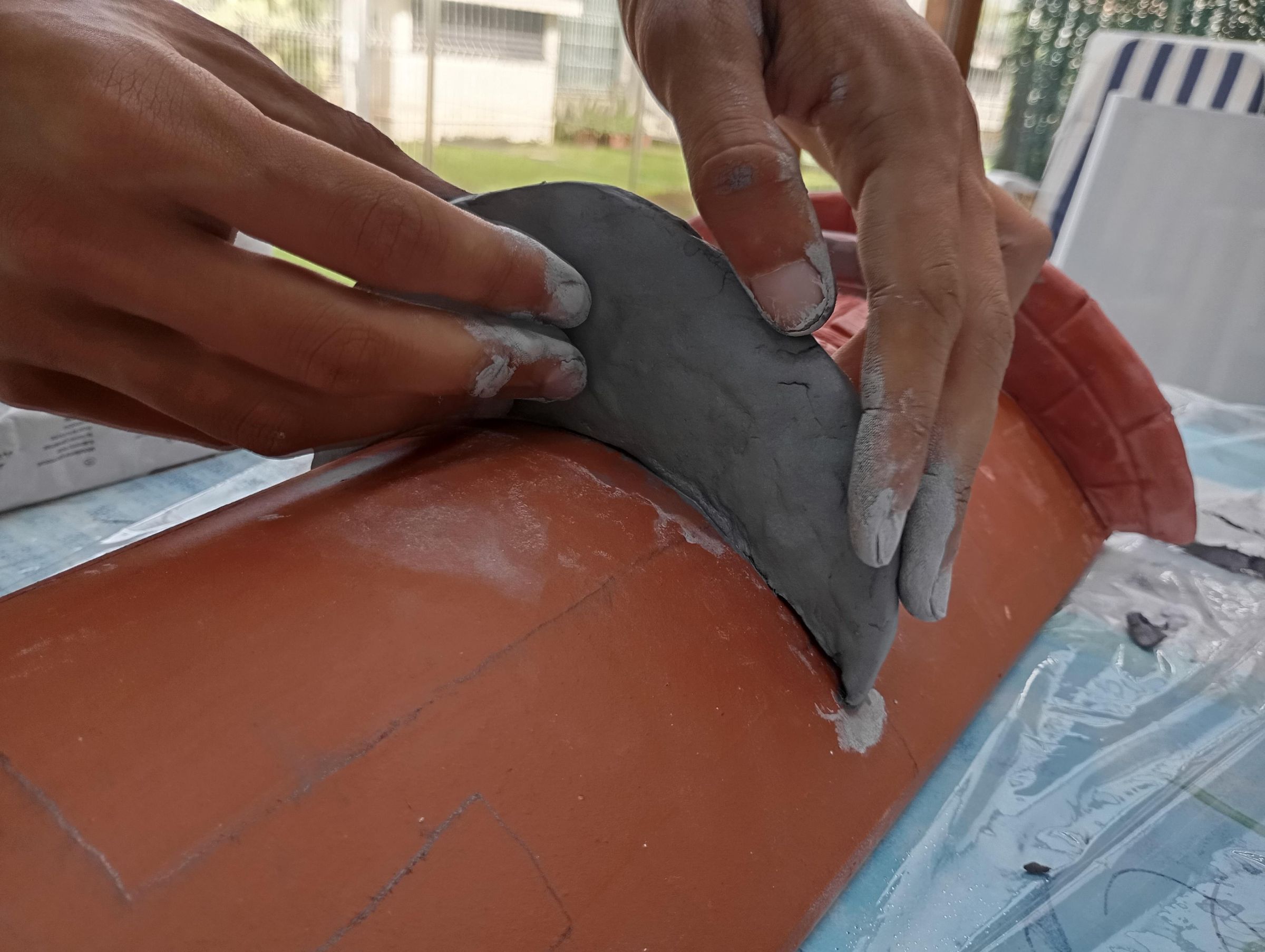 How to Sculpt a Traditional Village House in Clay on a Roof Tile – a ...